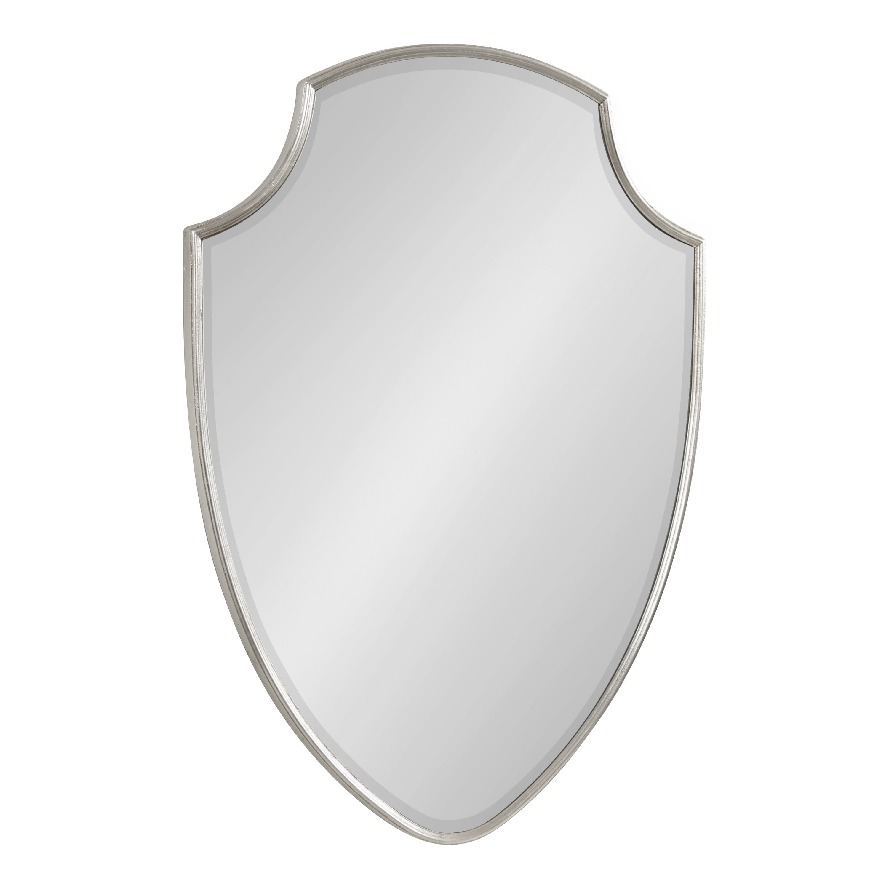 Kate and Laurel Caskill Traditional Shield Wall Mirror, 24 x 32, Silver ...