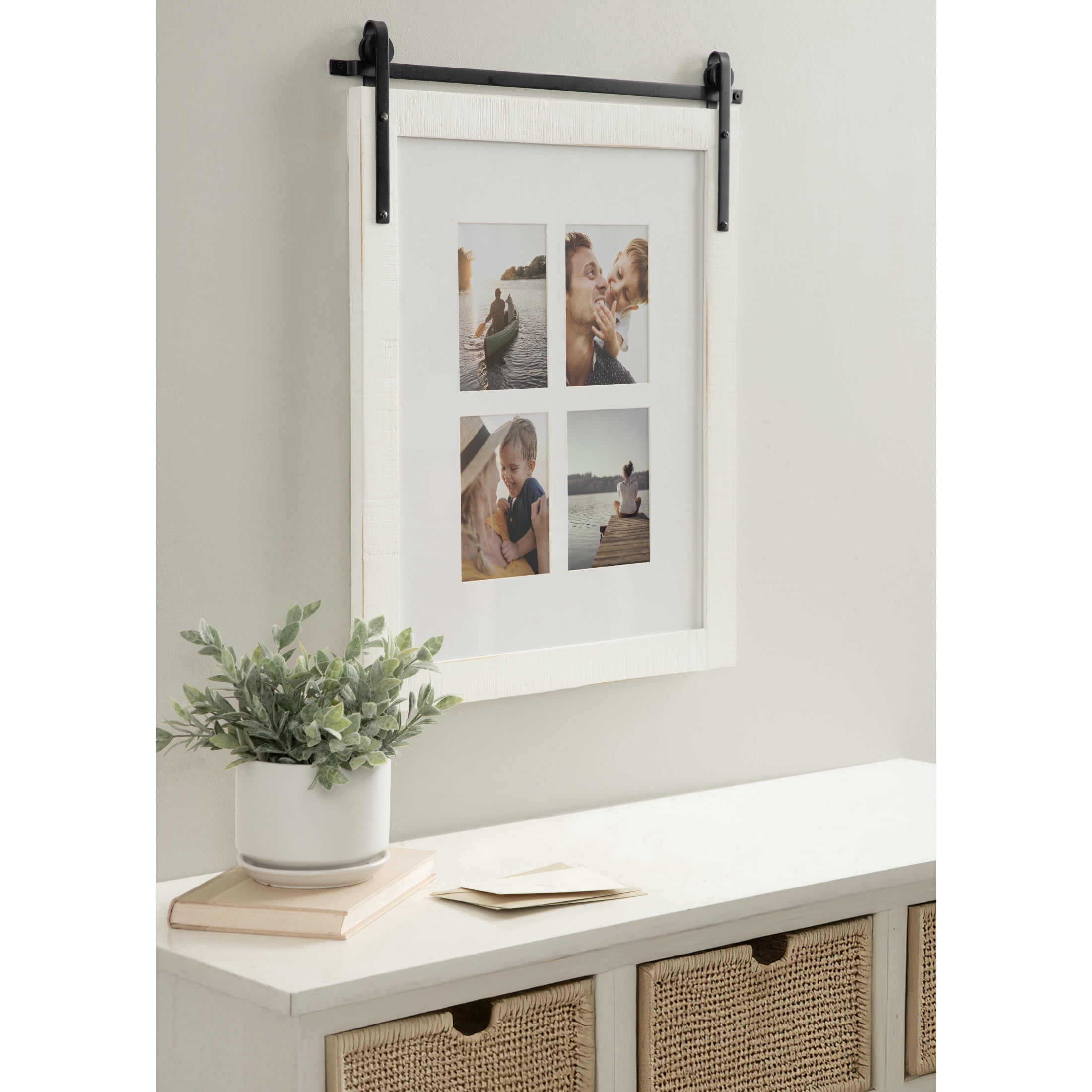 Kate and Laurel Cates Farmhouse Wooden Collage Picture Frame, 21x26 ...