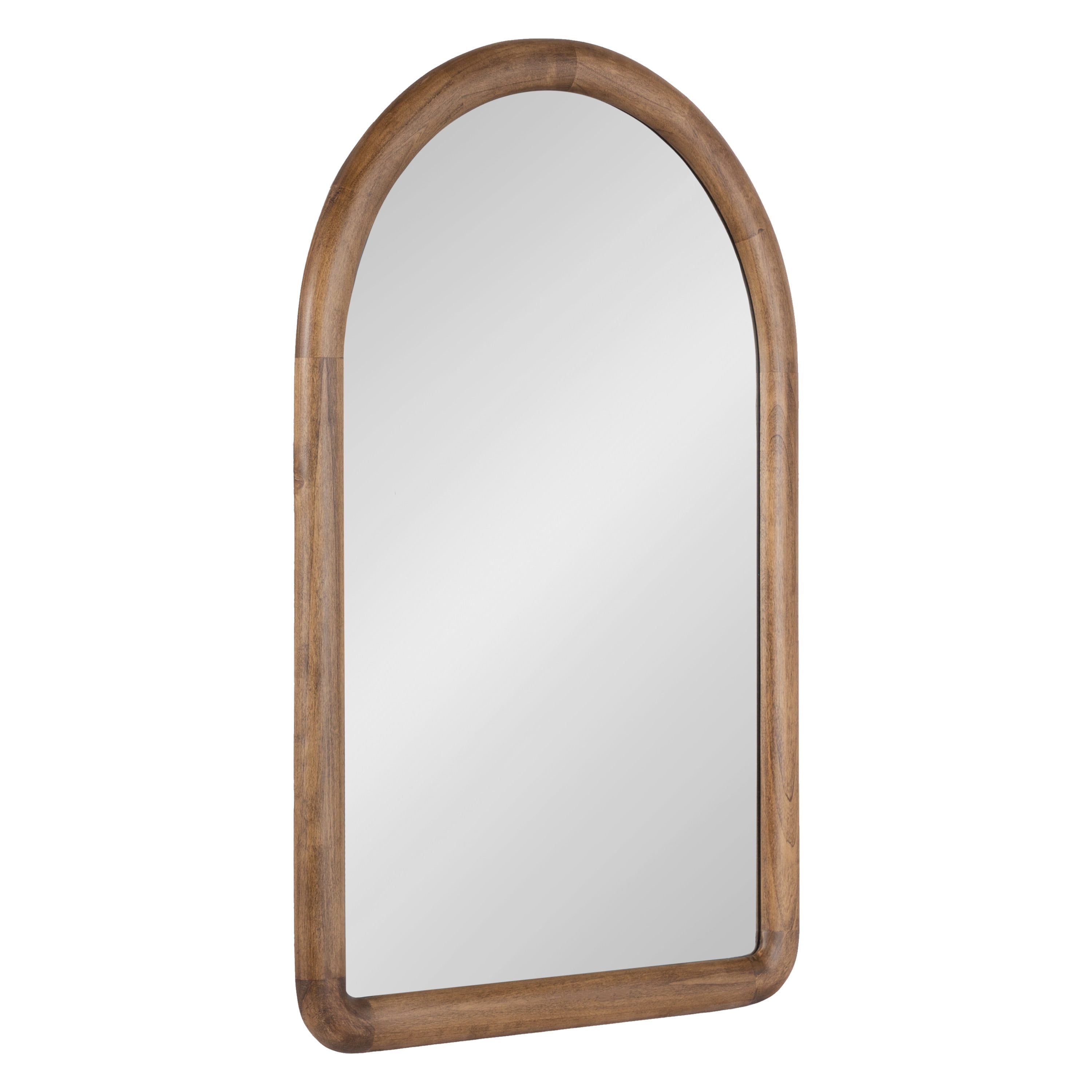Kate and Laurel Dessa Transitional Arched Wooden Wall Mirror, 24 x 36 ...