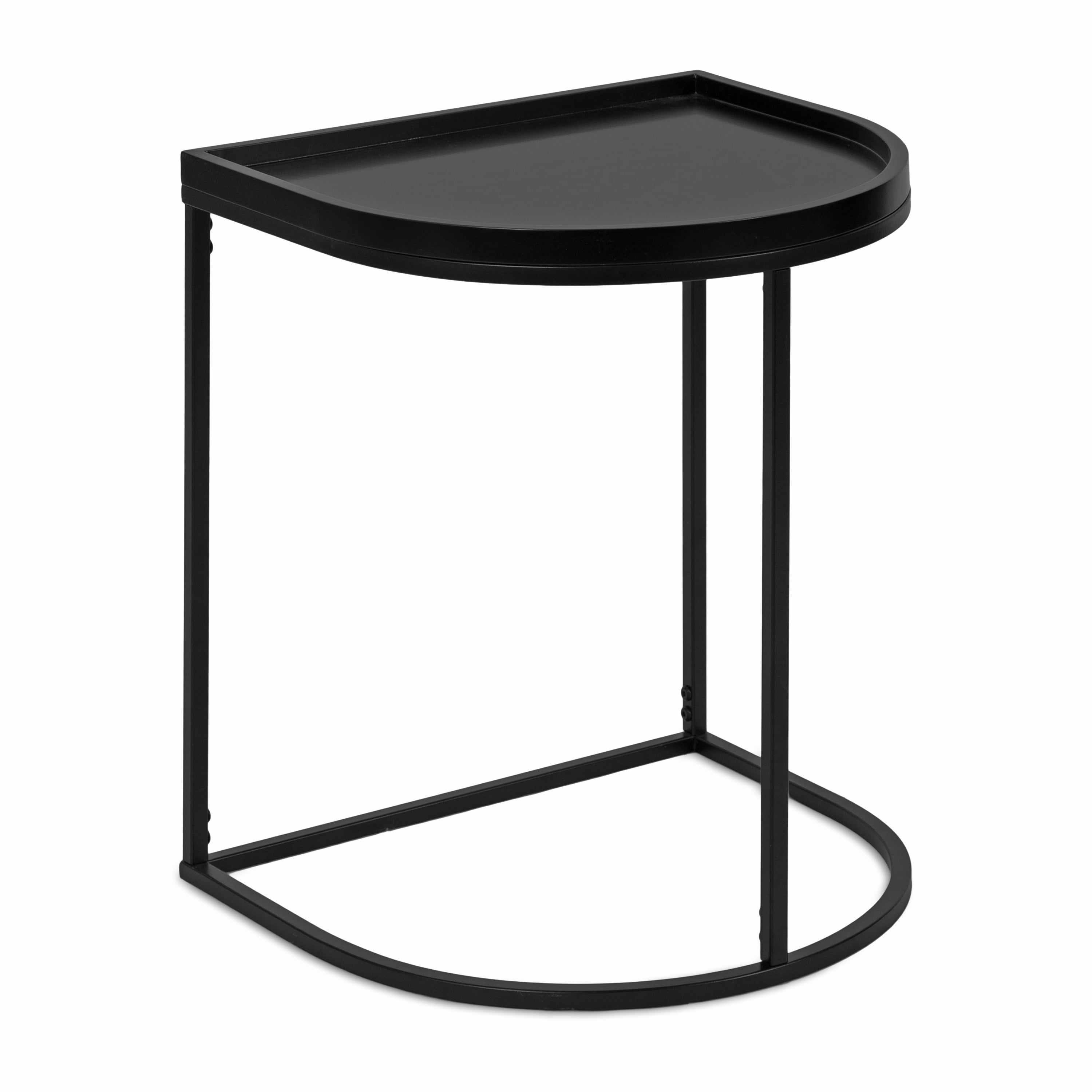 Kate and Laurel Dorrah Modern Half-Circle Side Table, 18 x 16 x 22 ...
