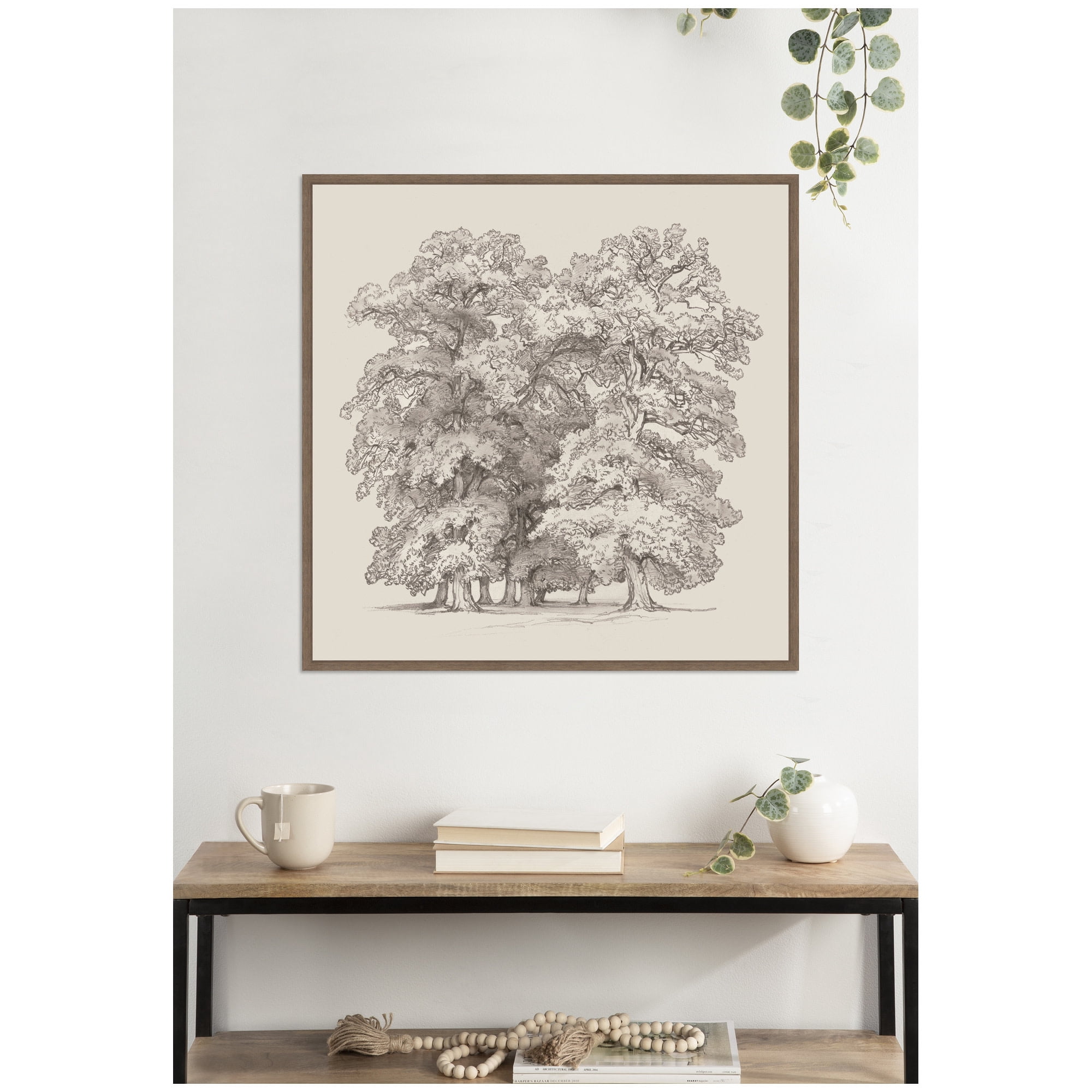 Kate and Laurel Framed Canvas Wall Art Print Felling of Trees by Jakob ...