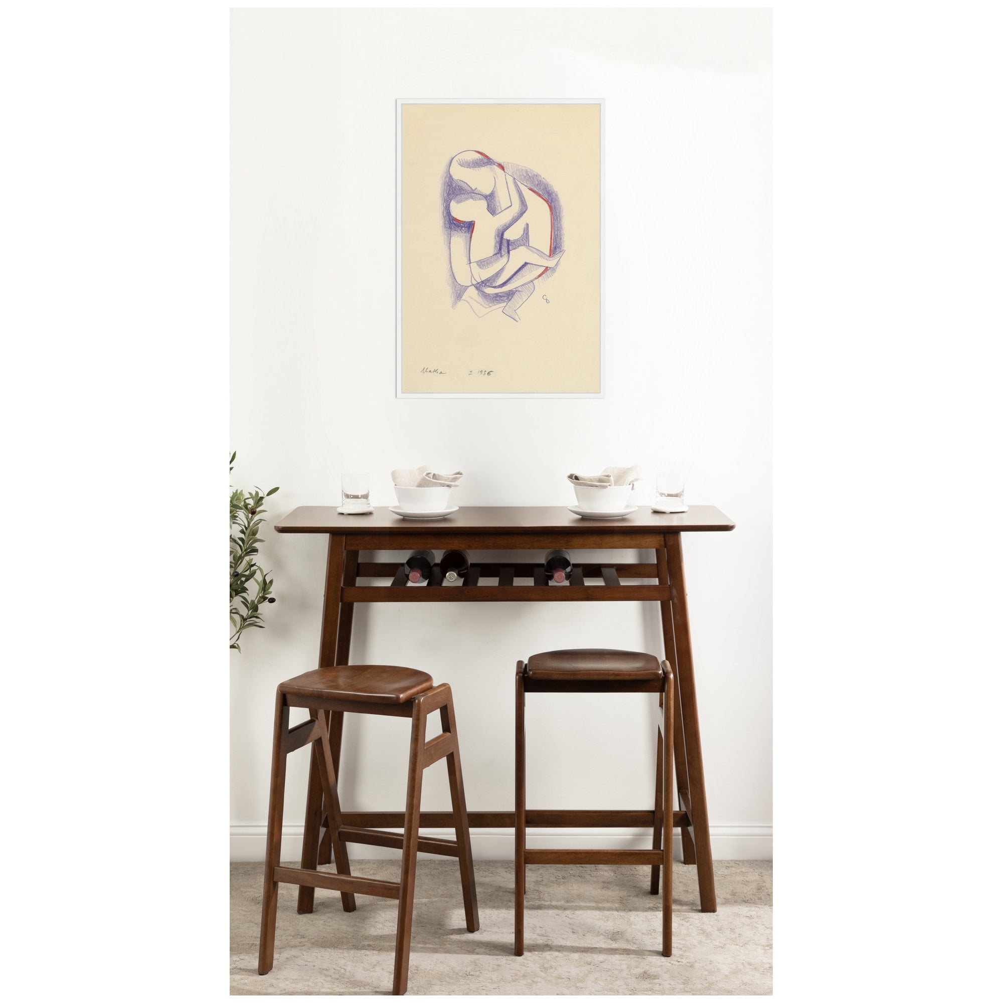 Kate and Laurel Framed Canvas Wall Art Print Mother 1936 Mikulas ...