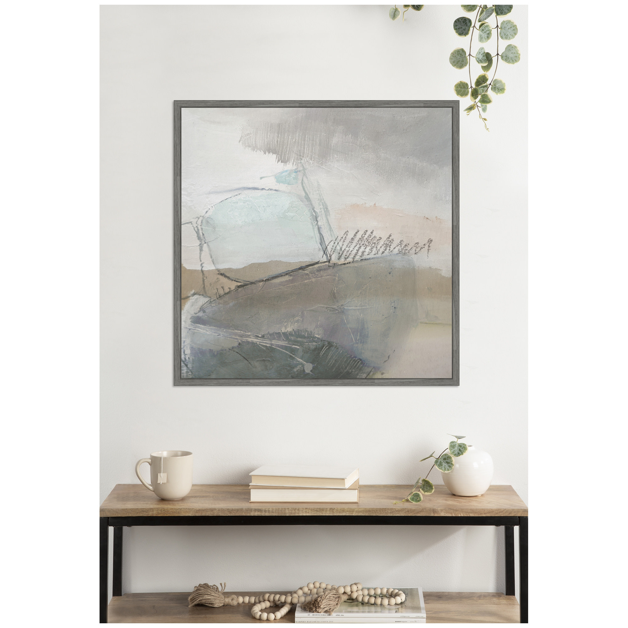 Kate and Laurel Framed Canvas Wall Art Print NC Wild Abstract by Nikki ...