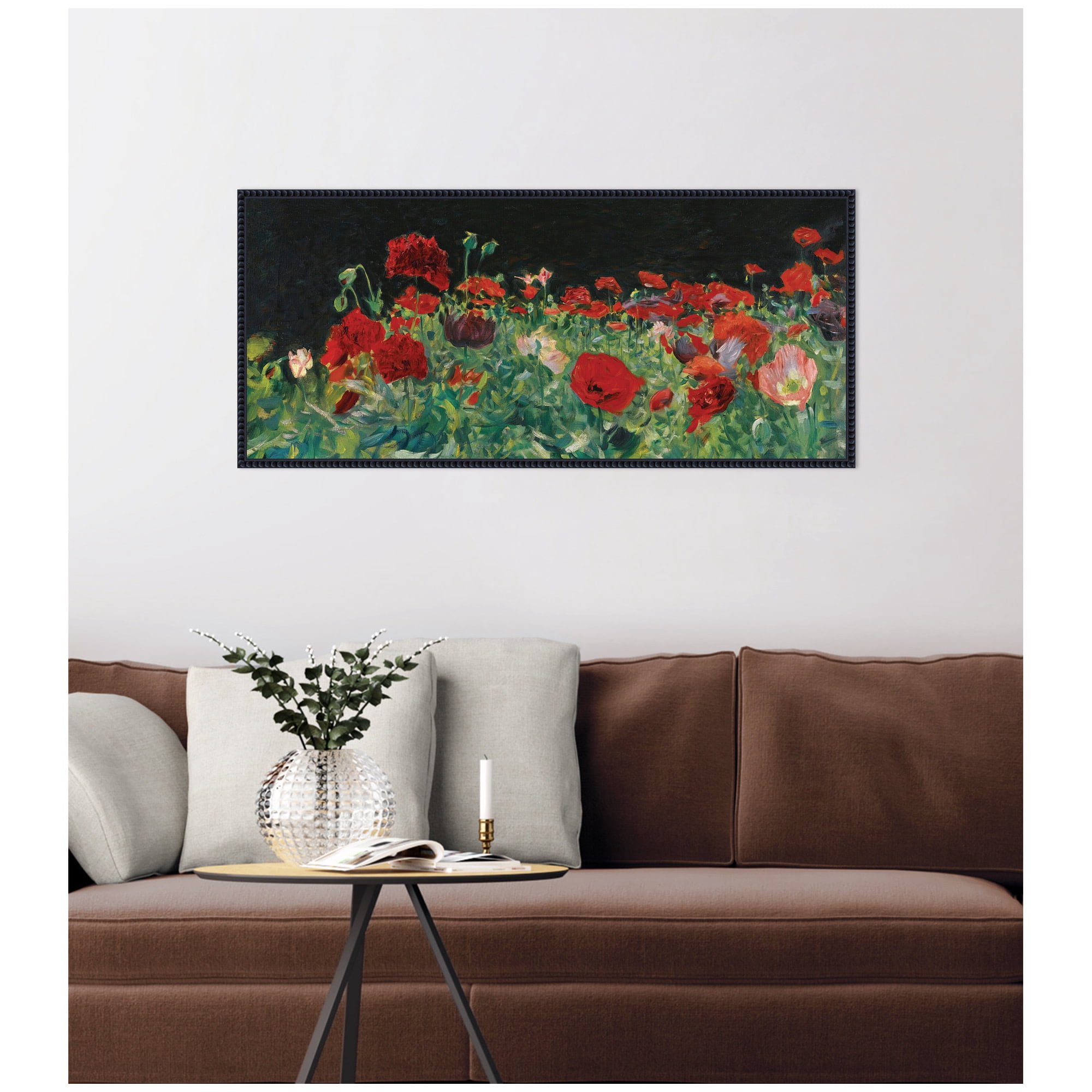 Kate and Laurel Framed Canvas Wall Art Print Poppies 1886 John Singer ...