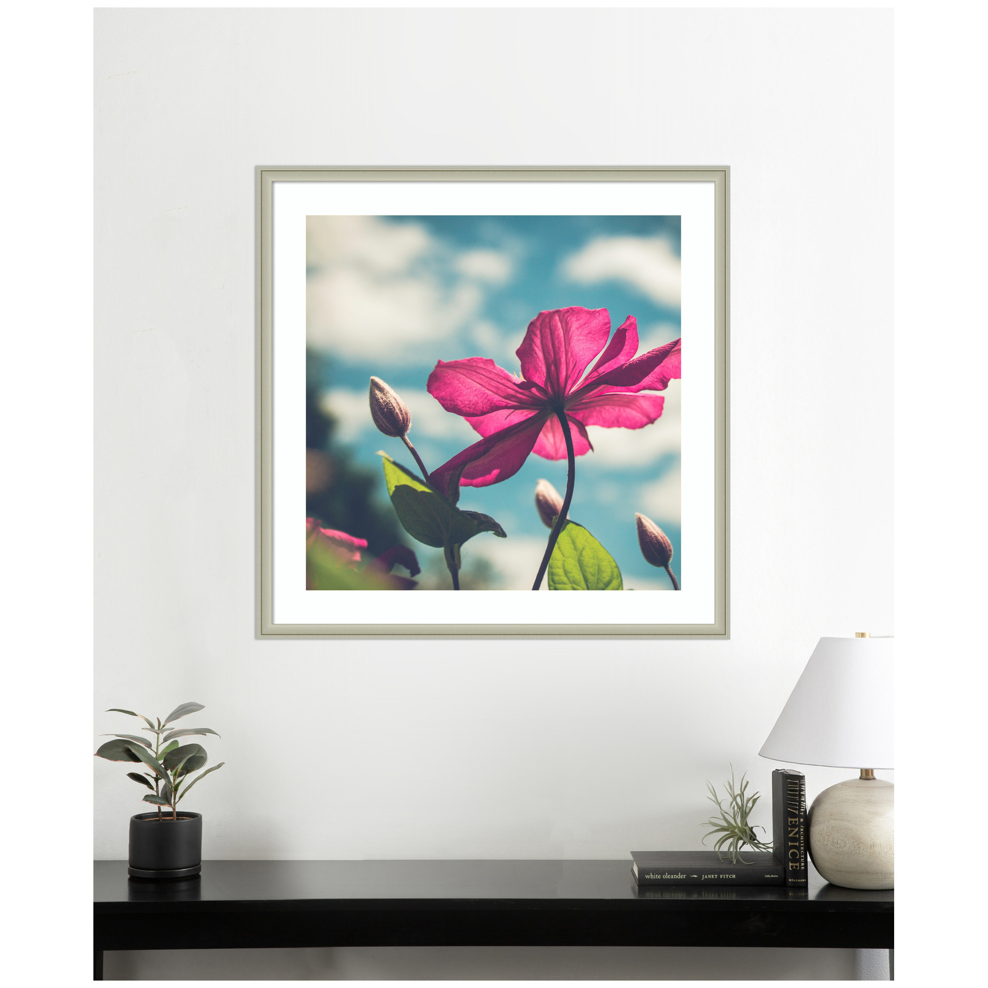 Kate and Laurel Framed Wall Art Print 'Flower in the Sky' by Stephanie ...
