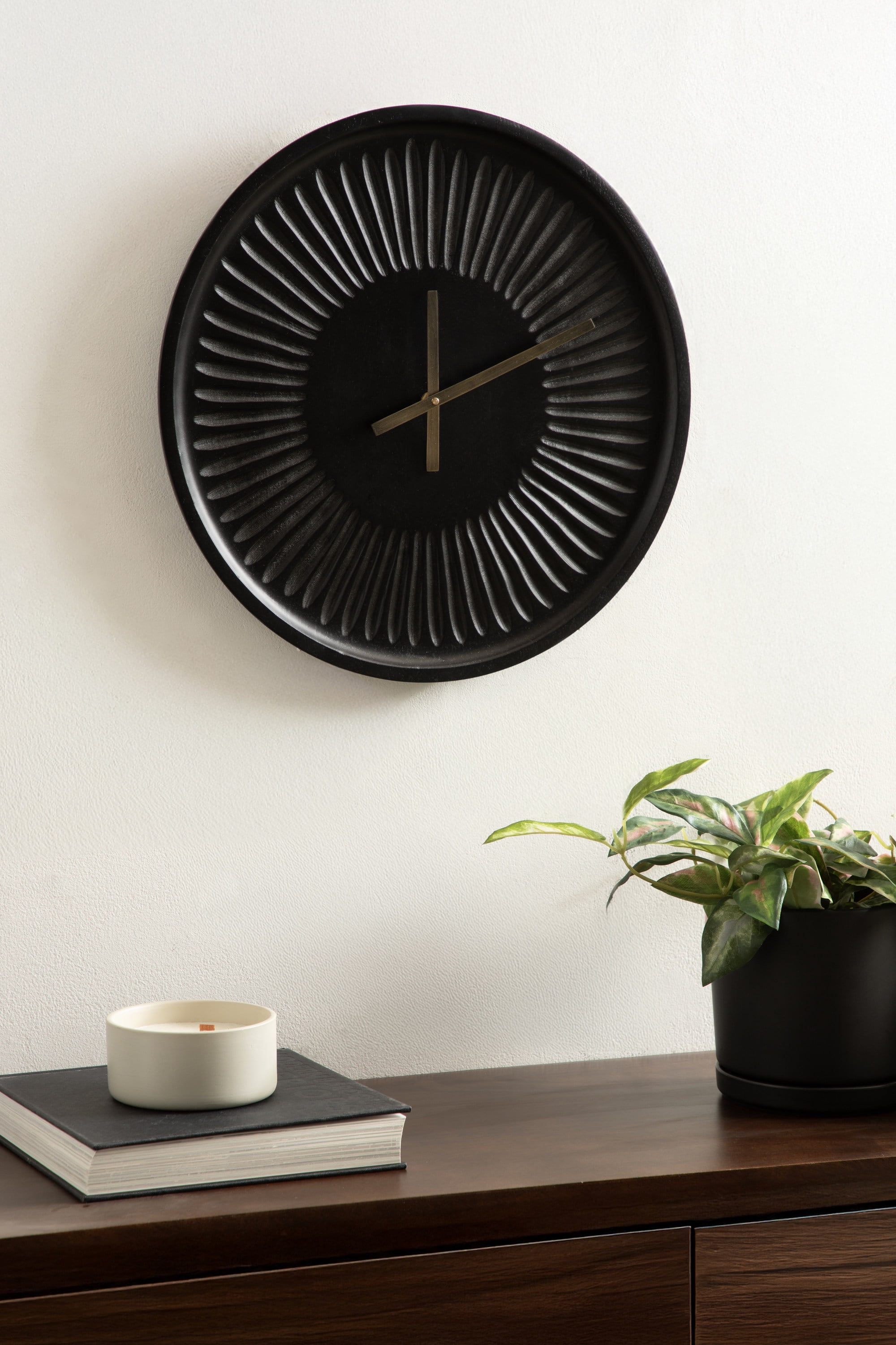 Kate and Laurel Grear Modern Numberless Round Wall Clock, 17 Inch ...