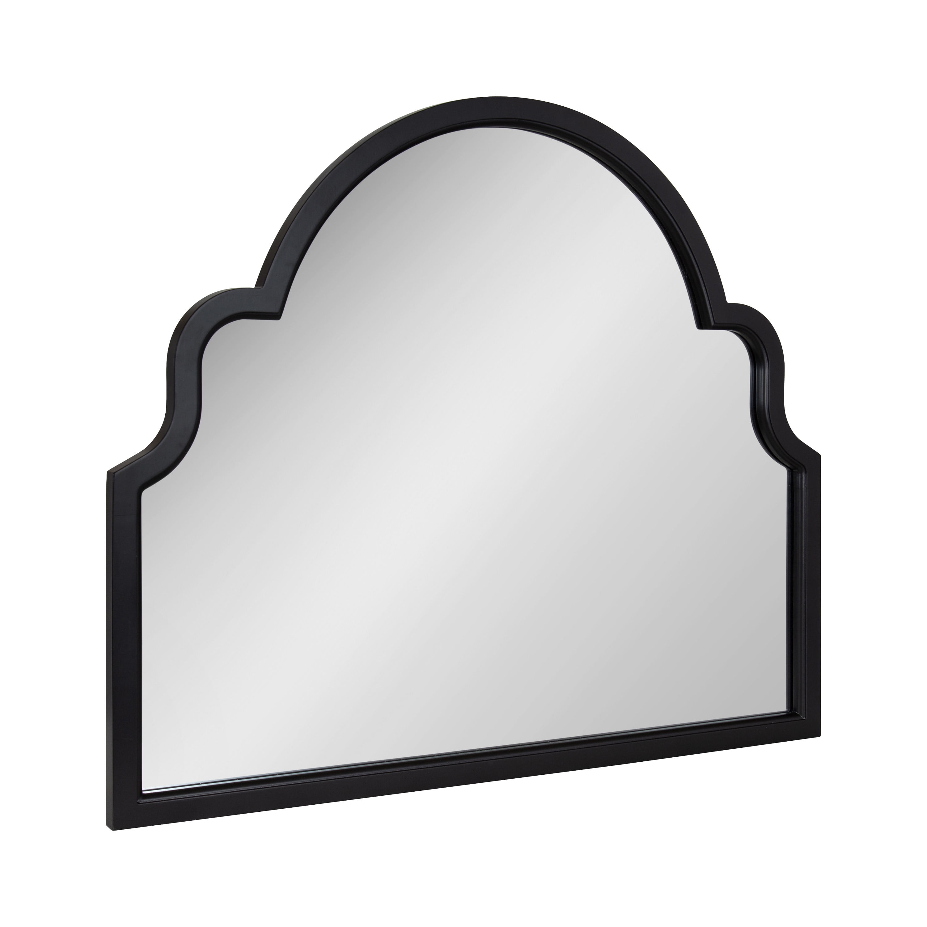 Kate and Laurel Hogan Modern Arched Wall Mirror, 36 x 30, Black ...