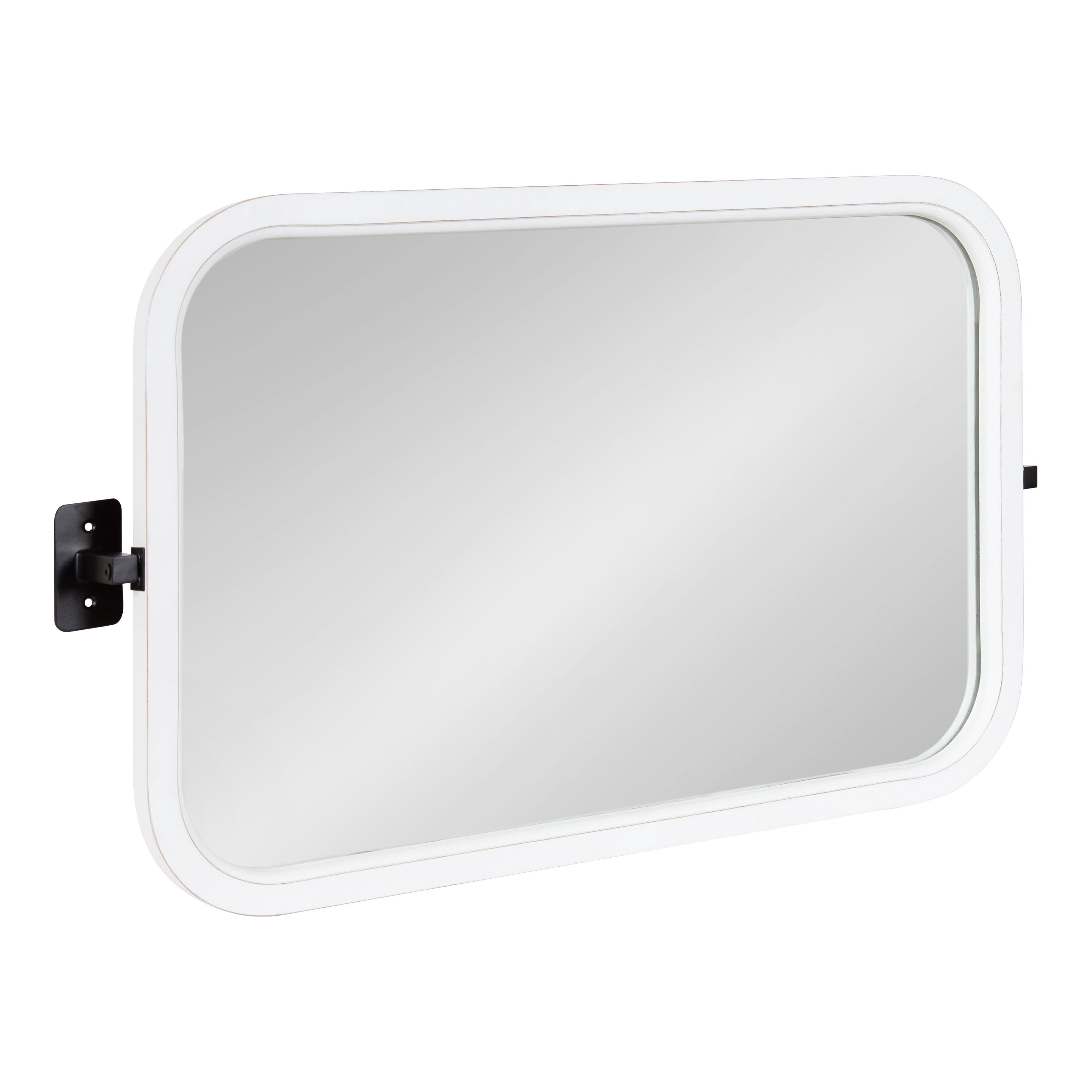 Kate and Laurel Hogan Wood Radius Rectangle Pivot Mirror, 20 x 30 ...