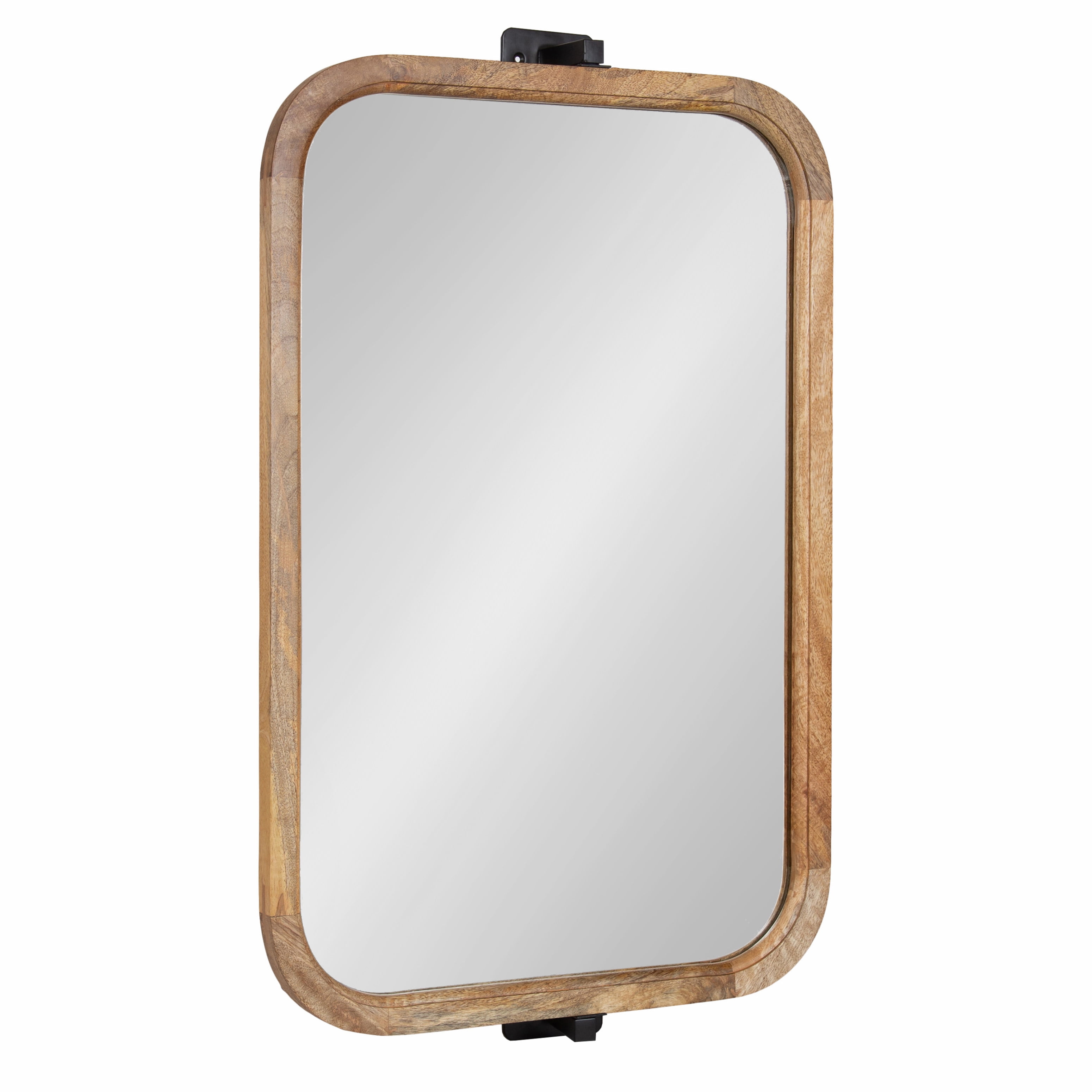 Kate and Laurel Hogan Wood Rounded Rectangle Pivot Mirror, 20 x 33 ...