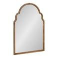 Kate and Laurel Hogan Wooden Arched Wall Mirror, 20 x 30, Rustic Brown ...