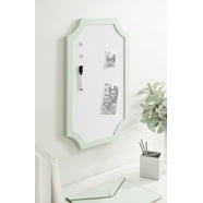 Hogan Framed Scalloped Decorative Wall Pinboard, White, 18 x 30, Rustic ...