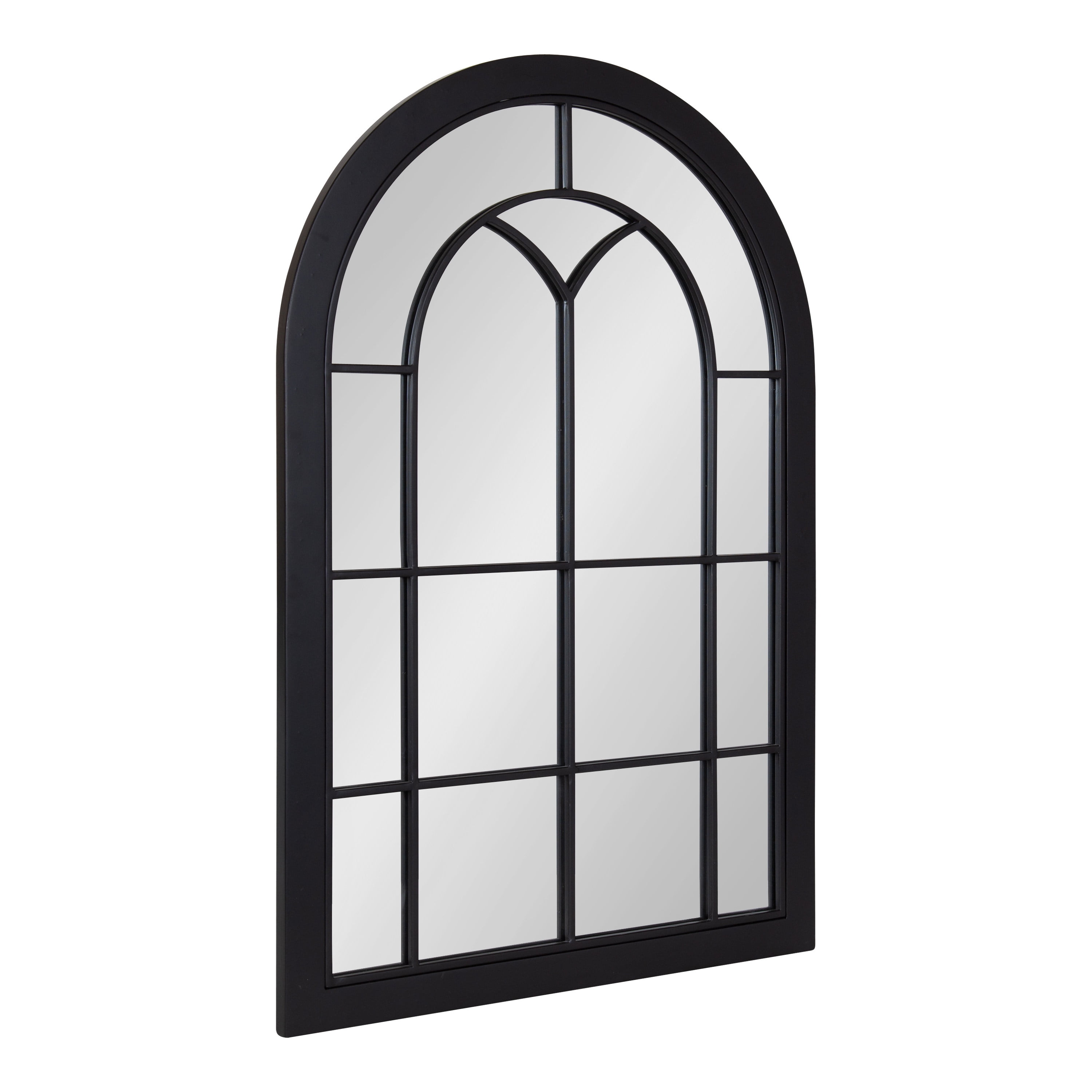 Kate and Laurel Joffrey Modern Farmhouse Wooden Windowpane Arched ...
