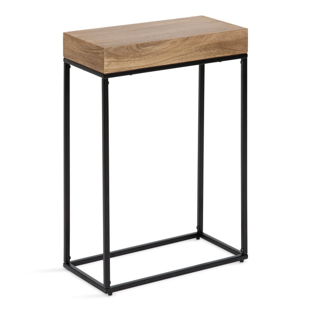 Kate and Laurel Karlsen Wood and Metal Narrow Side Table, 16 x 24 x 8 ...