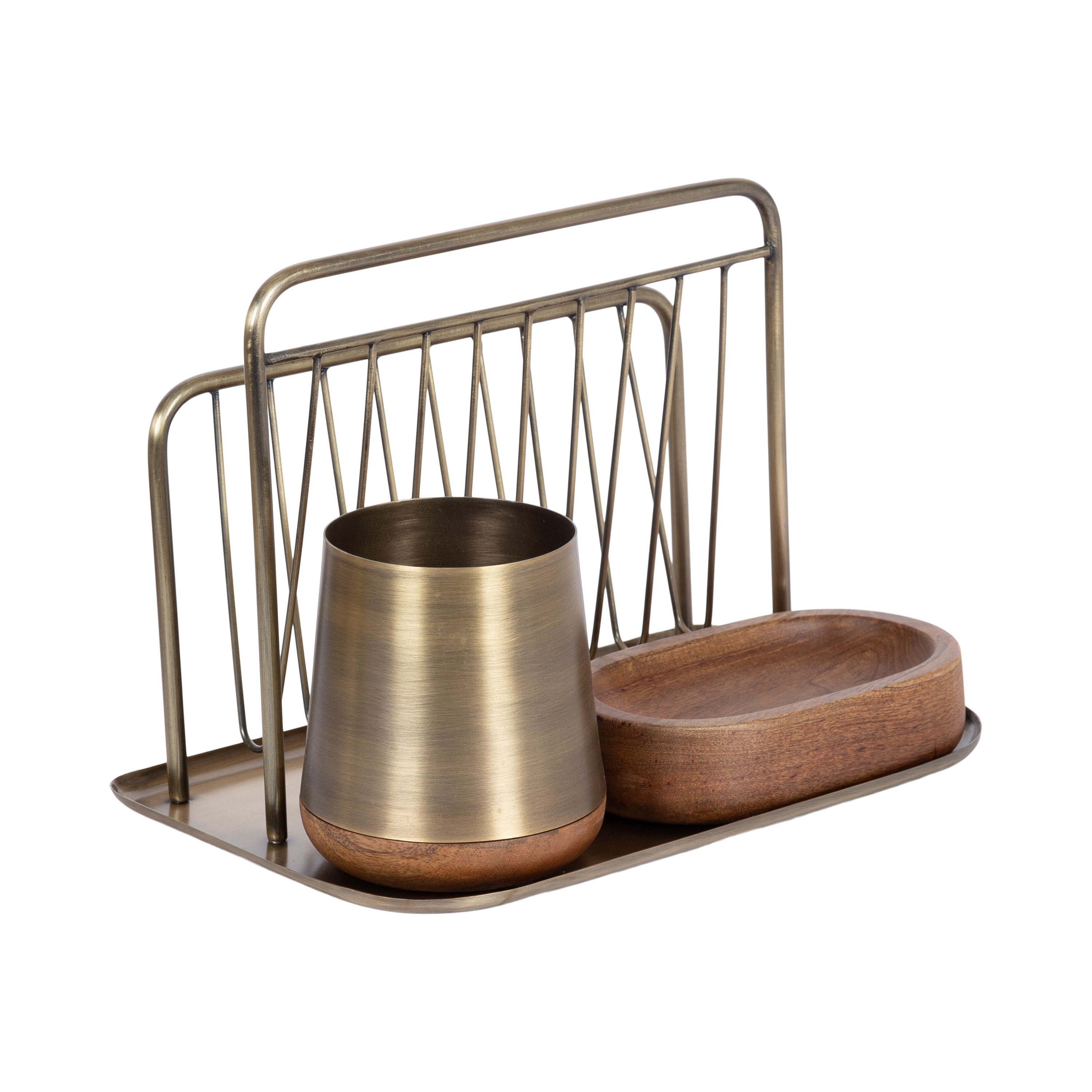 Kate and Laurel Koni Modern Three-Piece Home Office Organization Set ...