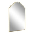 Kate and Laurel Leanna Modern Scalloped Arched Wall Mirror, 24 x 36 ...