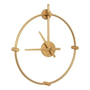 Kate and Laurel Sancia Modern Numberless Round Metal Wall Clock, 16 ...