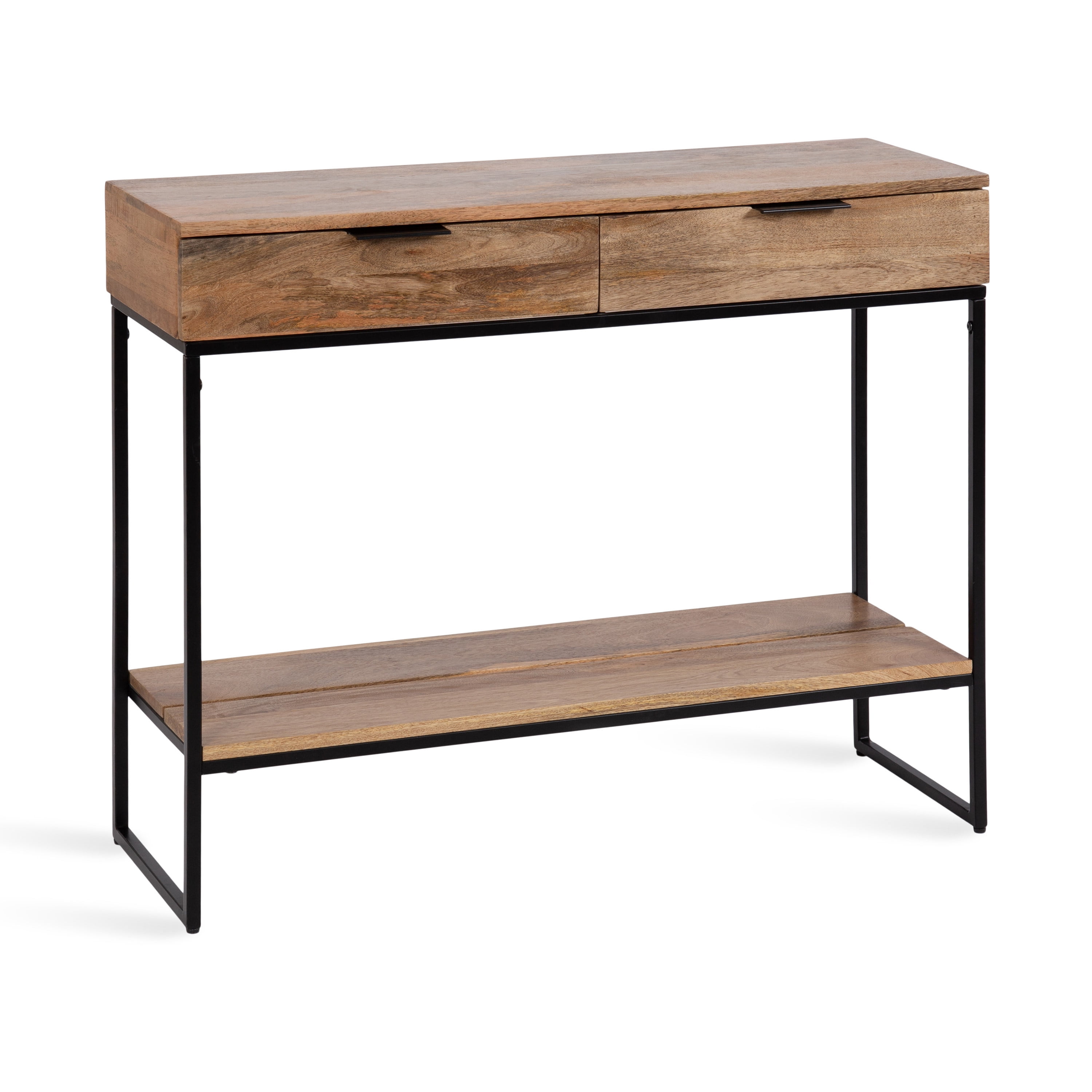 Kate and Laurel Malone Modern Wooden Console Table with Wood Shelf, 36 ...