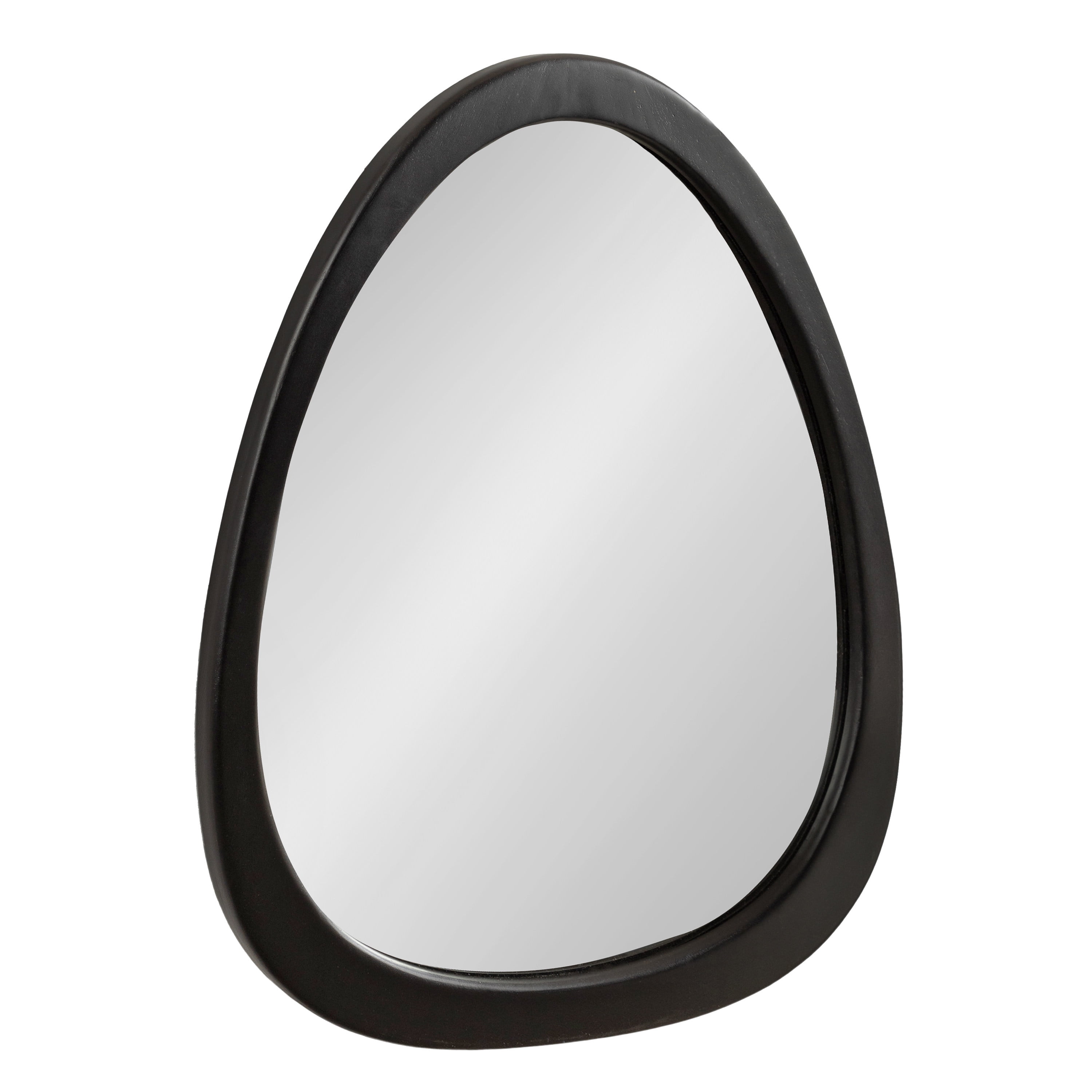 Kate and Laurel McKinder Mid-Century Asymmetrical Wood Wall Mirror, 24 ...