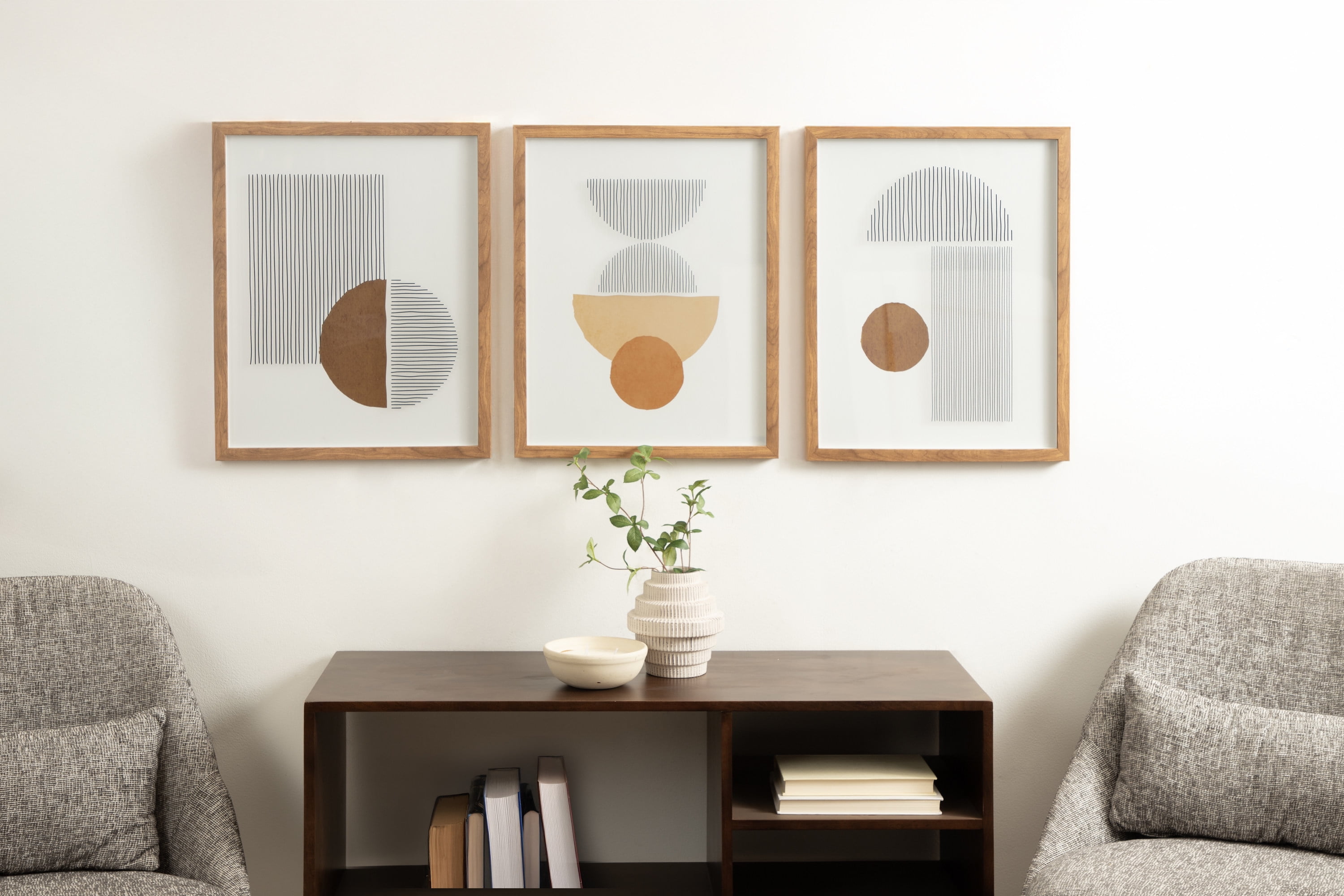 Kate and Laurel Melstone Contemporary Rectangle Mid-Century Geometric ...