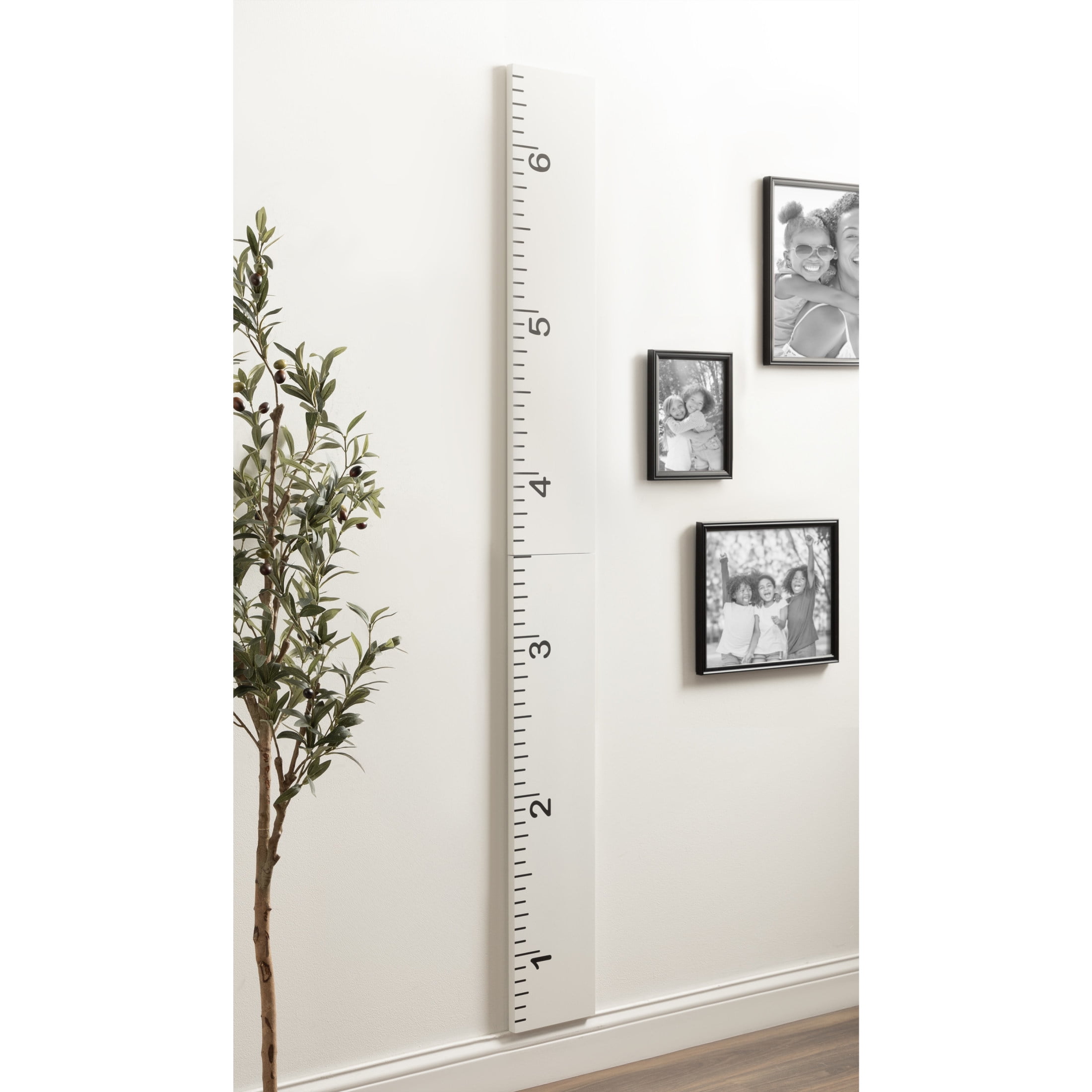 Kate and Laurel Modern 6.5-Foot Growth Chart Wooden Wall Ruler, 8 x 72 ...