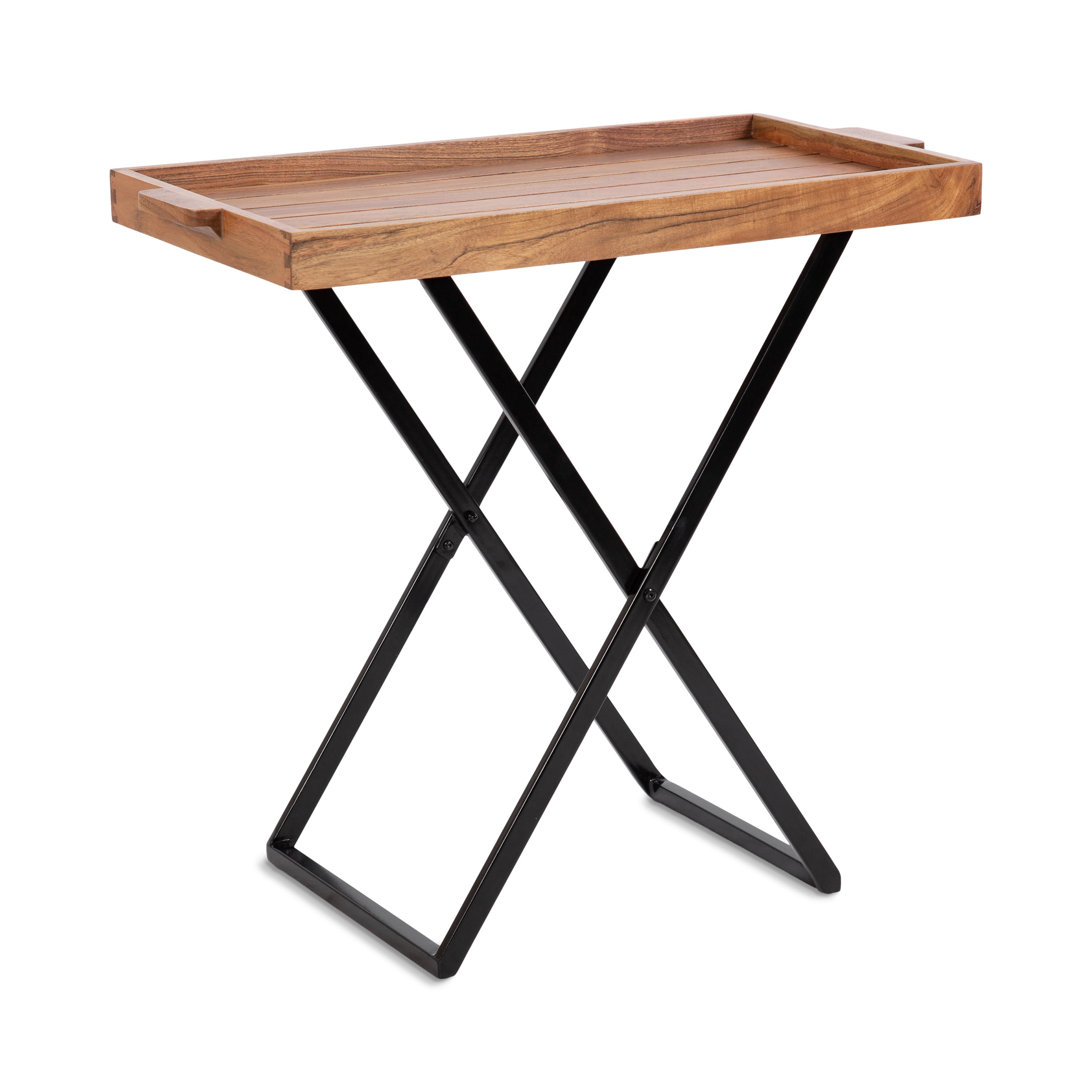 Kate and Laurel Monaco Transitional Wood Tray Table, 31 x 16 x 28 ...