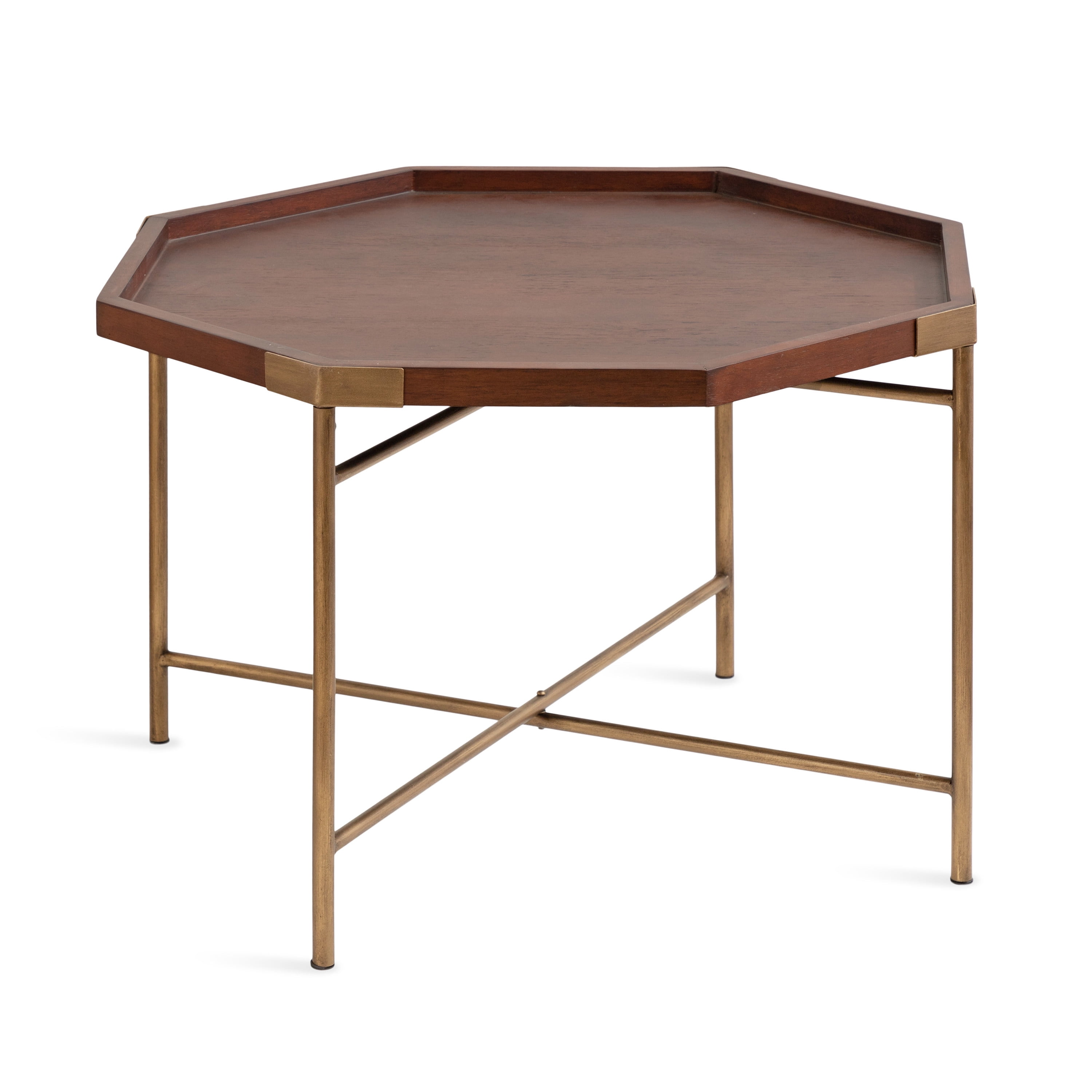 Kate and Laurel Occonor Mid-Century Octagon Coffee Table, 26 x 26 x 18 ...