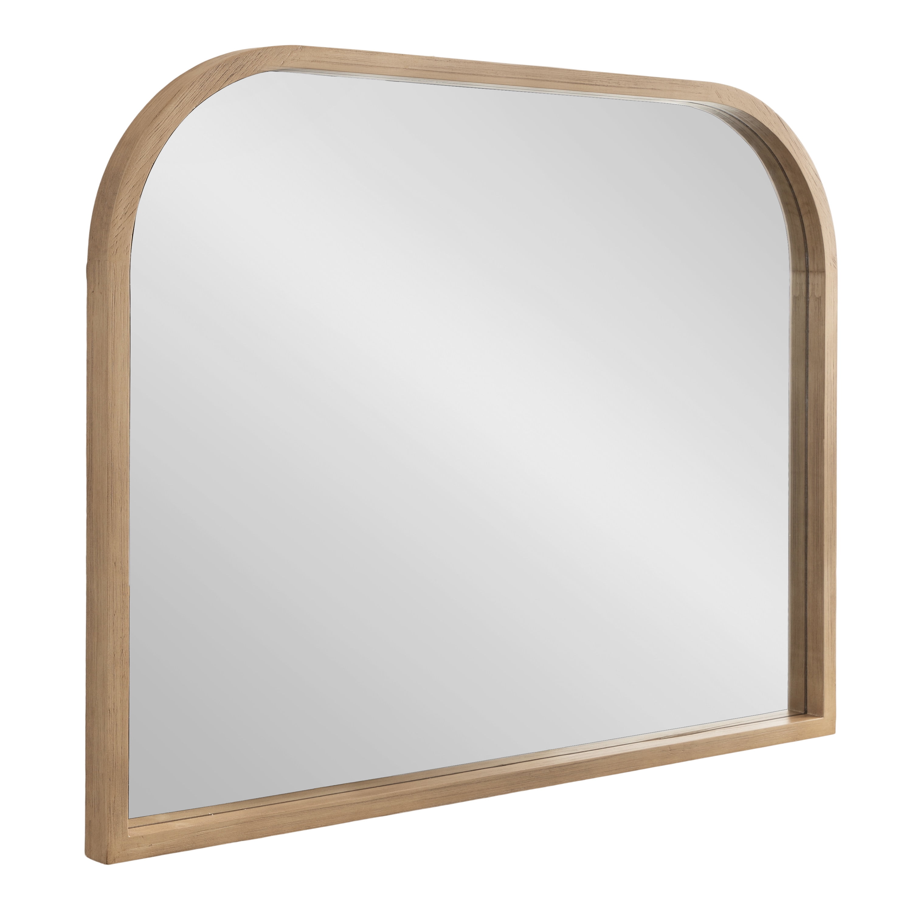 Kate and Laurel Occonor Modern Wooden Arched Mirror, 36 x 28, Natural ...