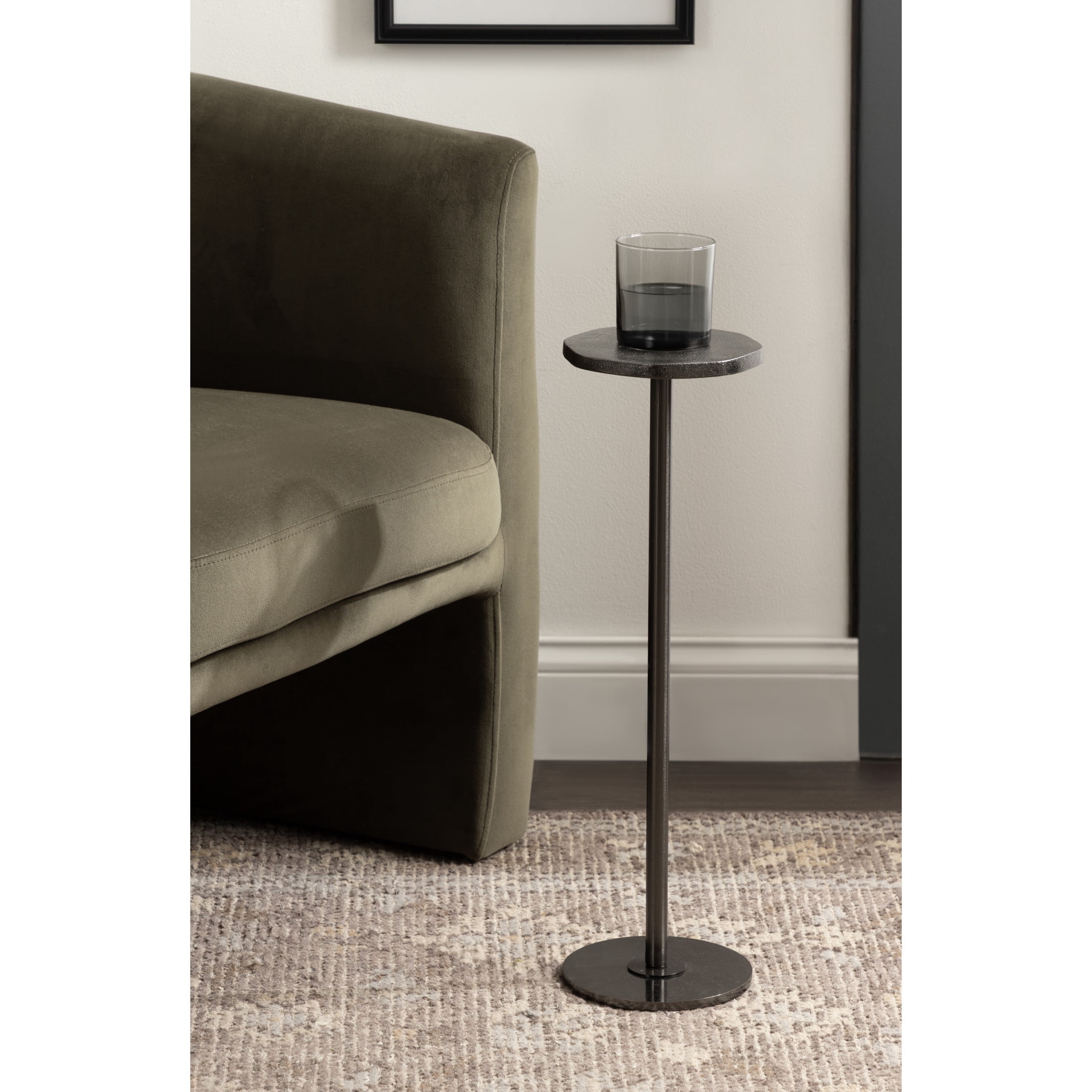 Kate and Laurel Pianka Decorative Modern Pedestal Round Drink Table, 7 ...