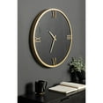 Kate and Laurel Pronte Modern Round Wood and Metal Wall Clock, 22 Inch ...