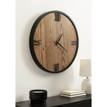 Kate and Laurel Sancia Modern Numberless Round Metal Wall Clock, 16 ...