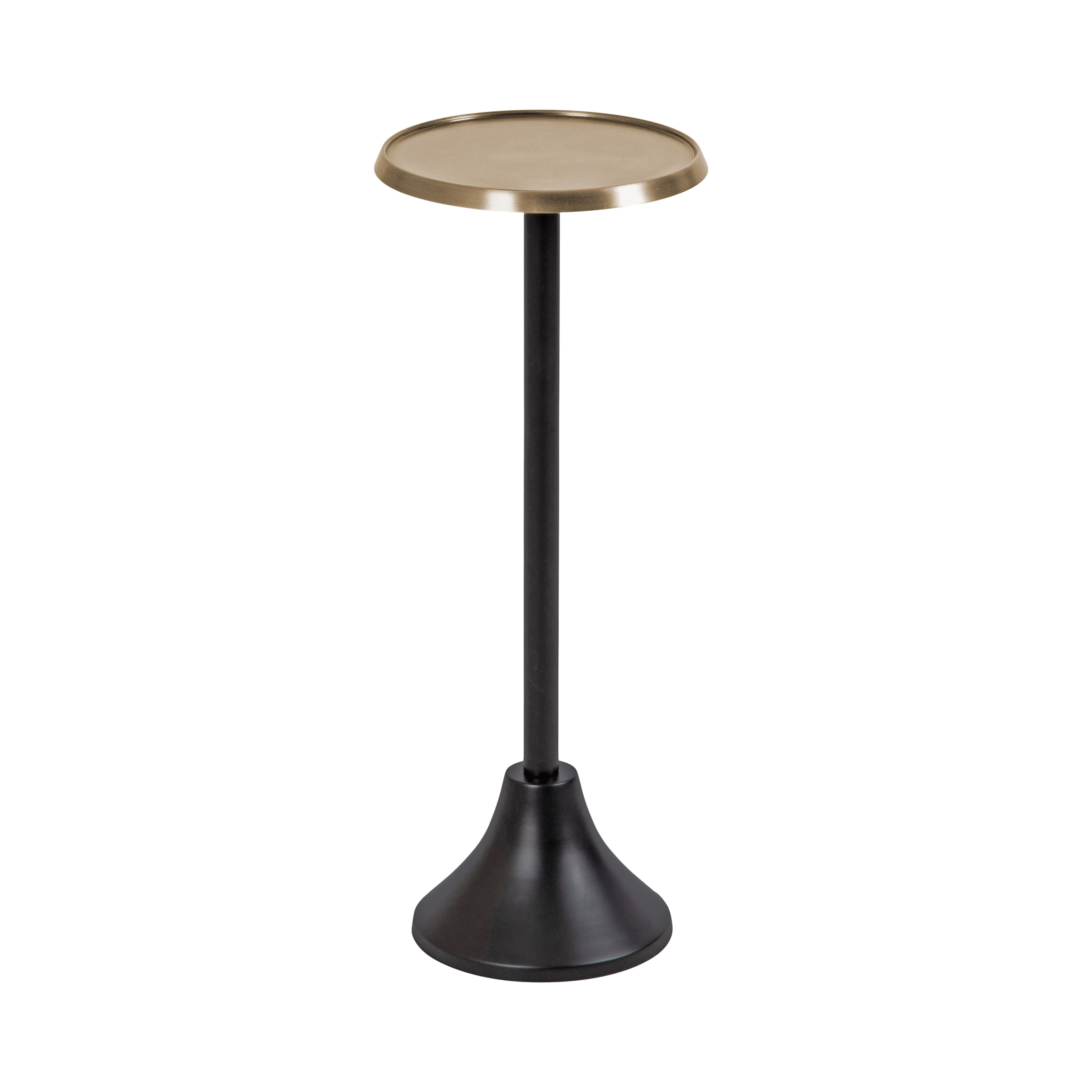 Sunnydaze Wire Pedestal Modern End Table with MDF Pull-Open Tabletop ...