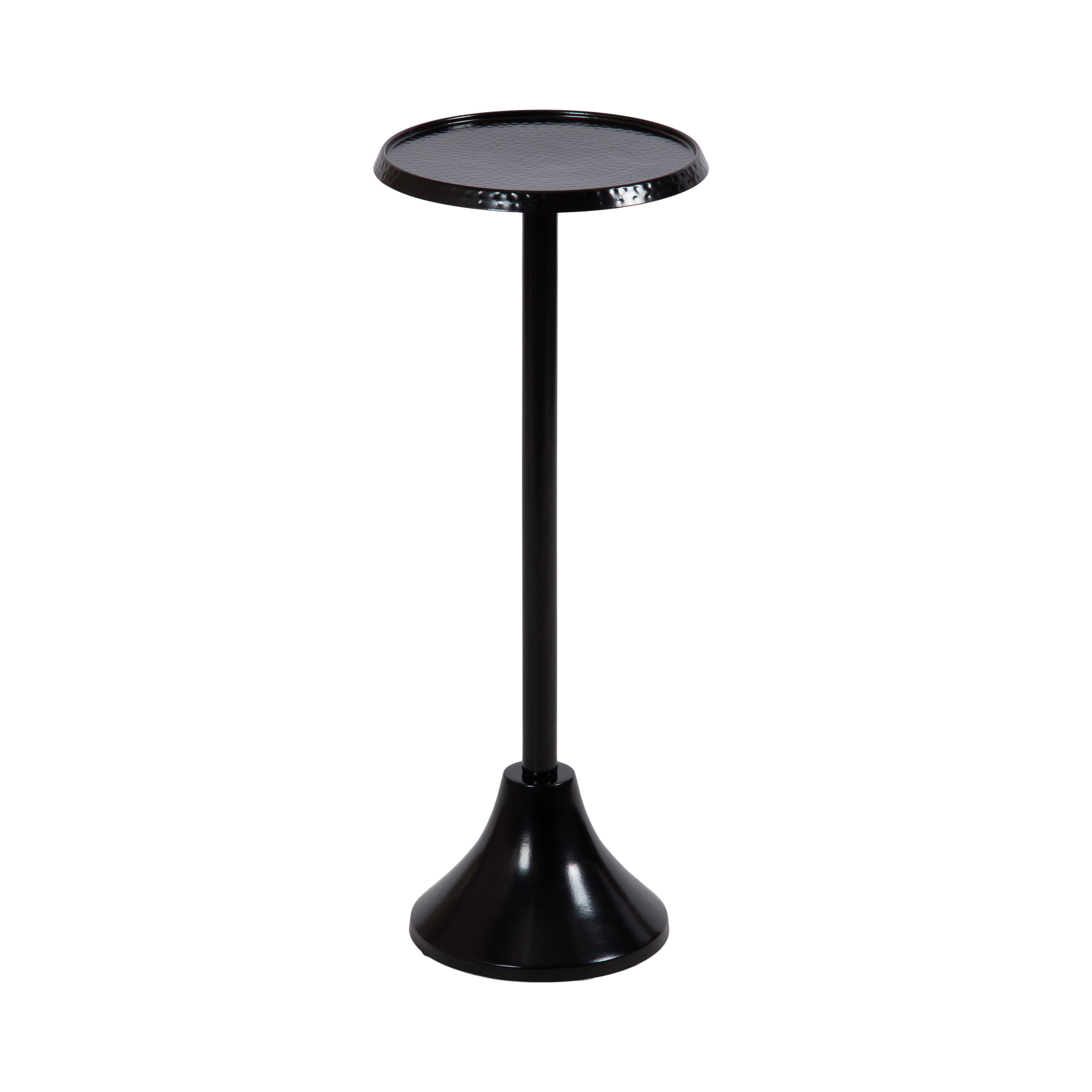 Kate and Laurel Sanzo Modern Pedestal Drink Table, 9 x 9 x 23, Black ...
