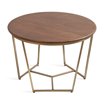 Kate and Laurel Rioux Round Coffee Table, 26 x 26 x 18, White and ...