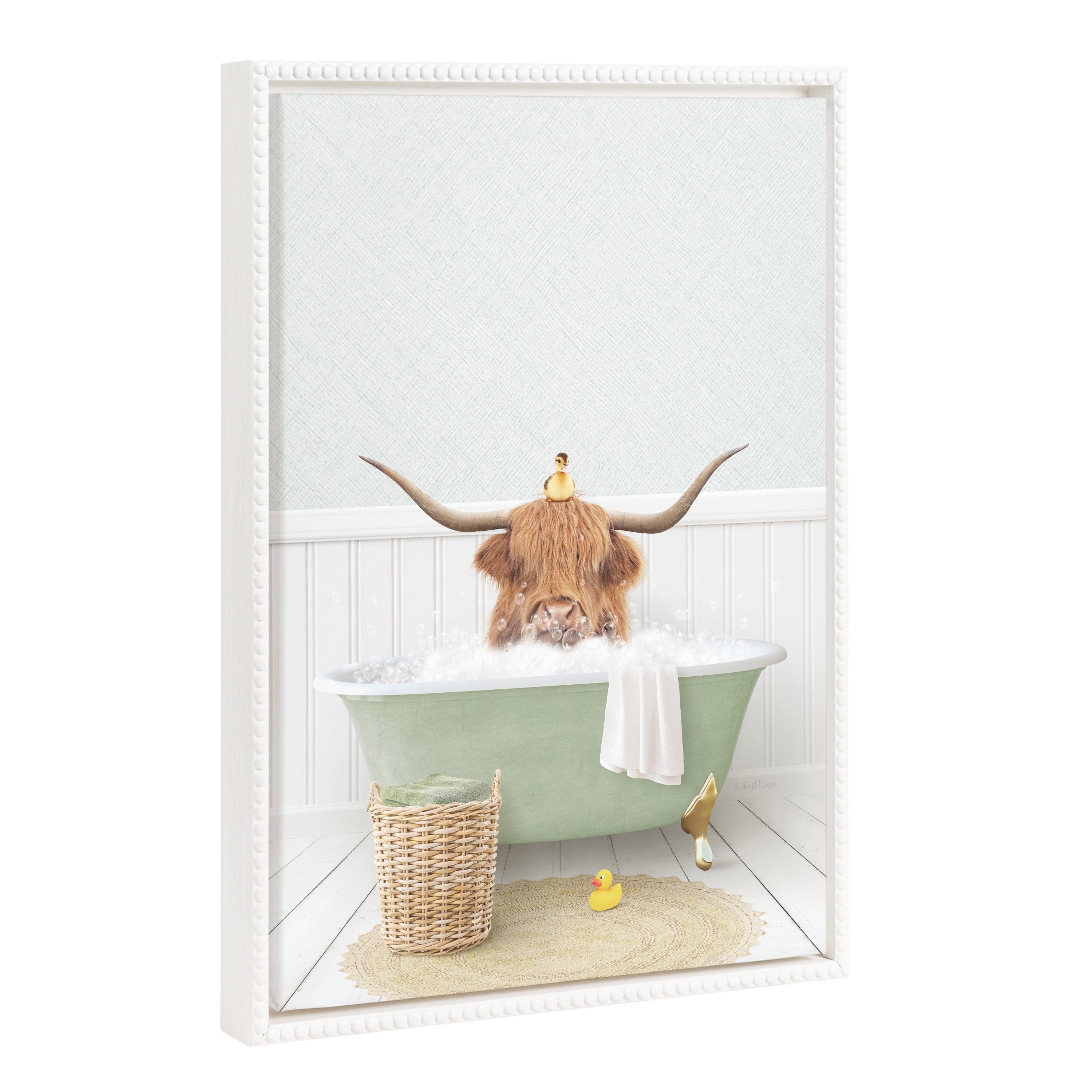 Kate and Laurel Sylvie Beaded Randall in Cottage Bath Vintage Framed ...