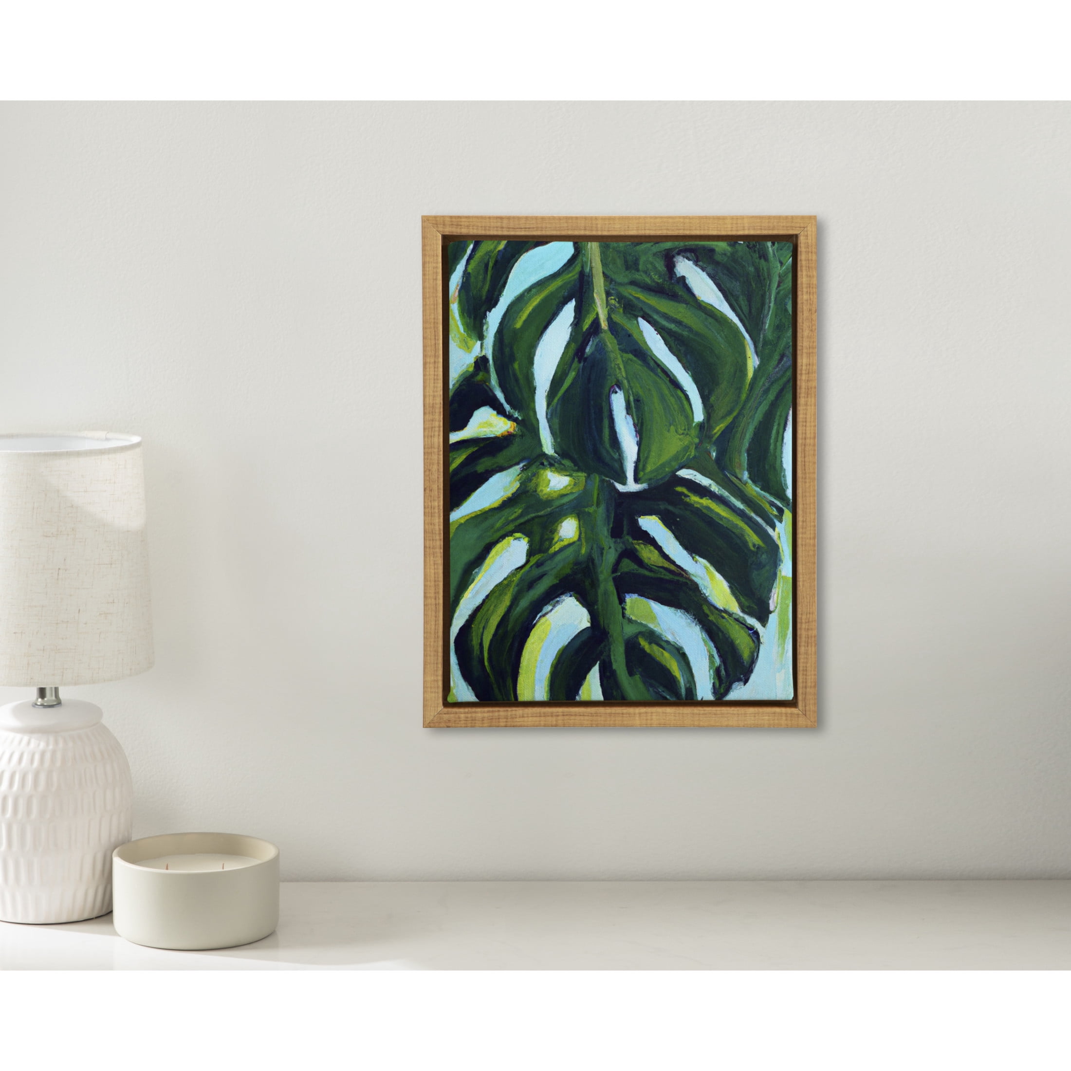 Kate and Laurel Sylvie Blank Framed Canvas Wall Art, 10x13 Natural ...