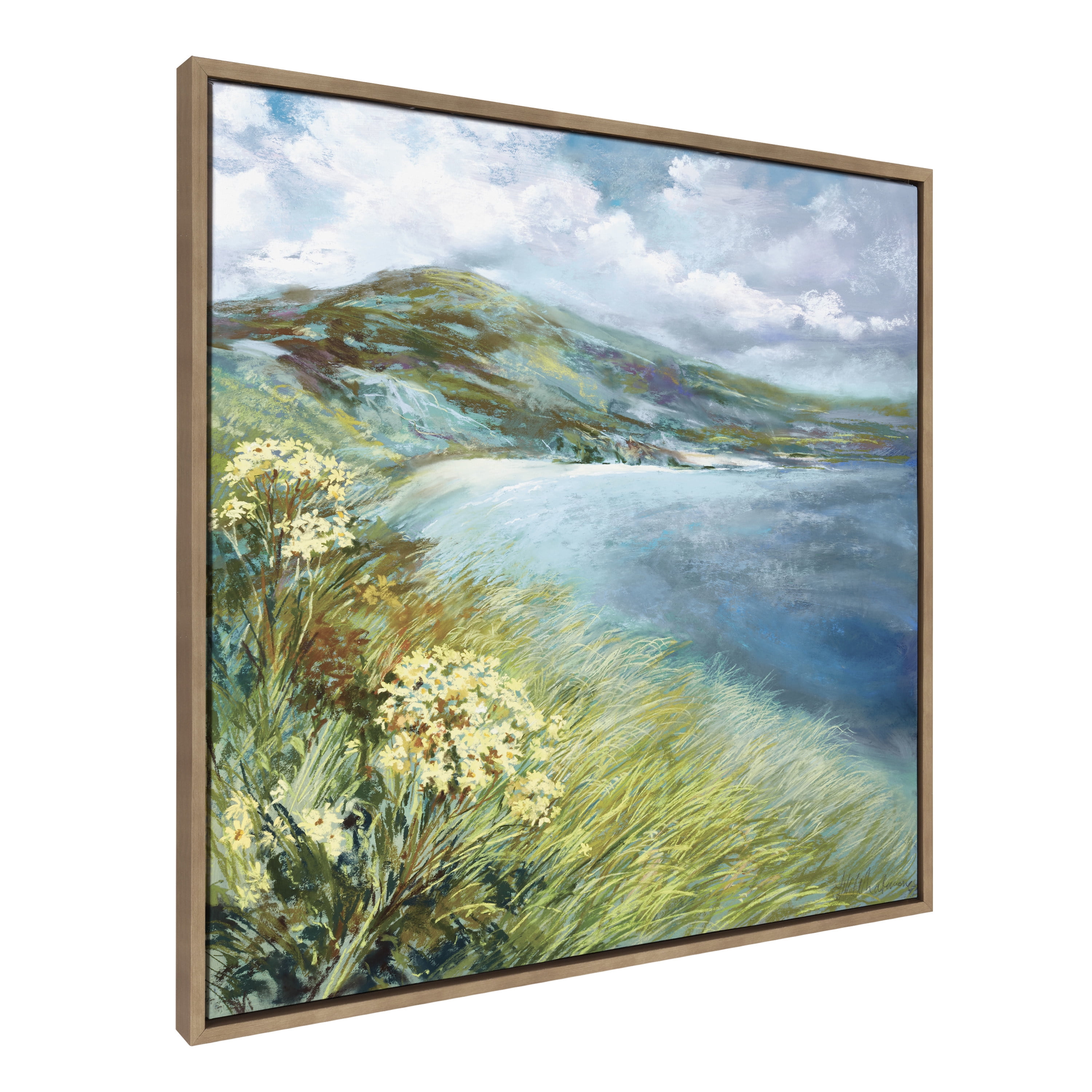 Kate and Laurel Sylvie Emerald Isle Ring of Kerry Framed Canvas Wall ...