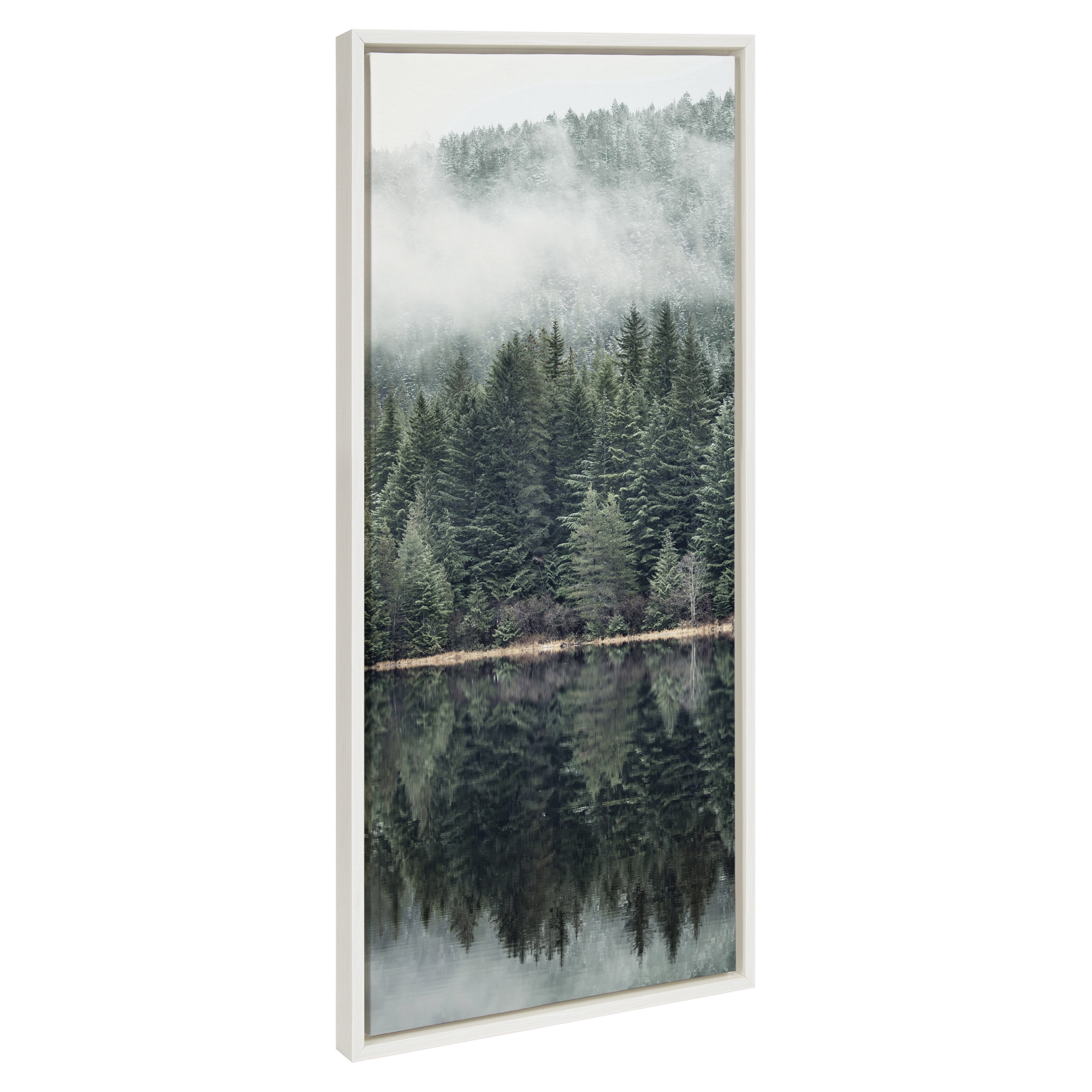 Kate and Laurel Sylvie Misty Forest Framed Canvas Wall Art by Emiko and ...