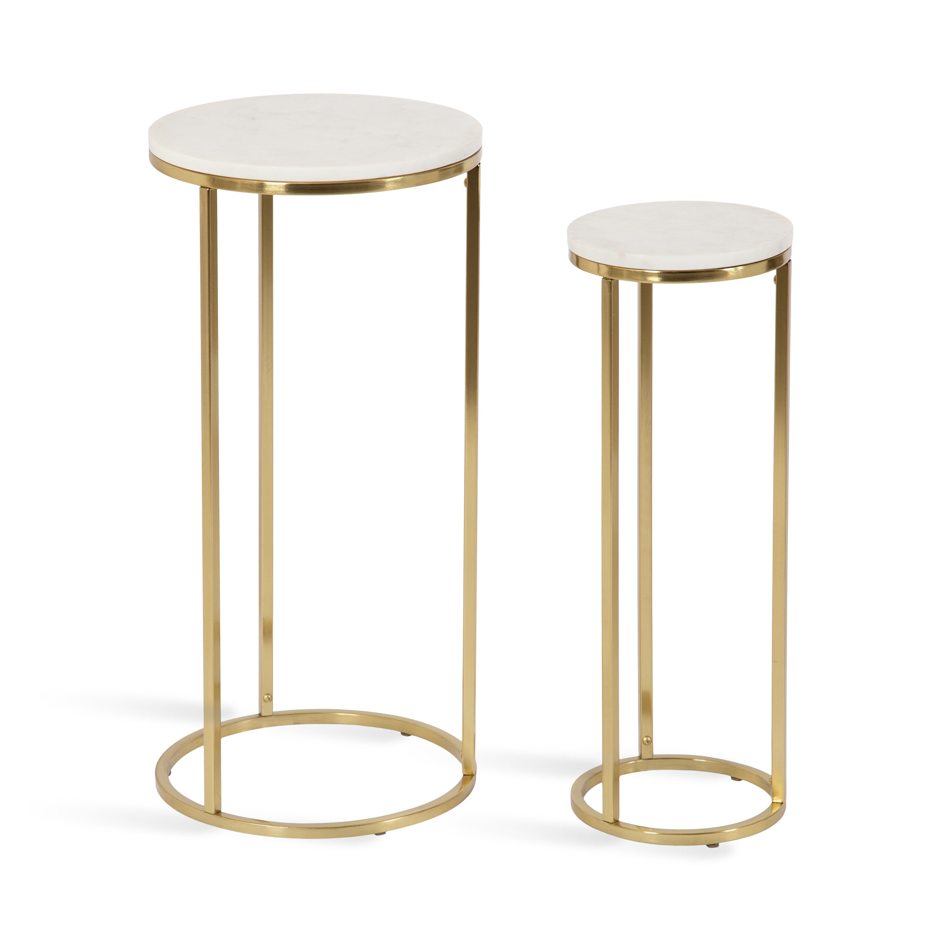 Kate and Laurel Udorie Modern Two-Piece Nesting Table Set, 12 x 25 ...
