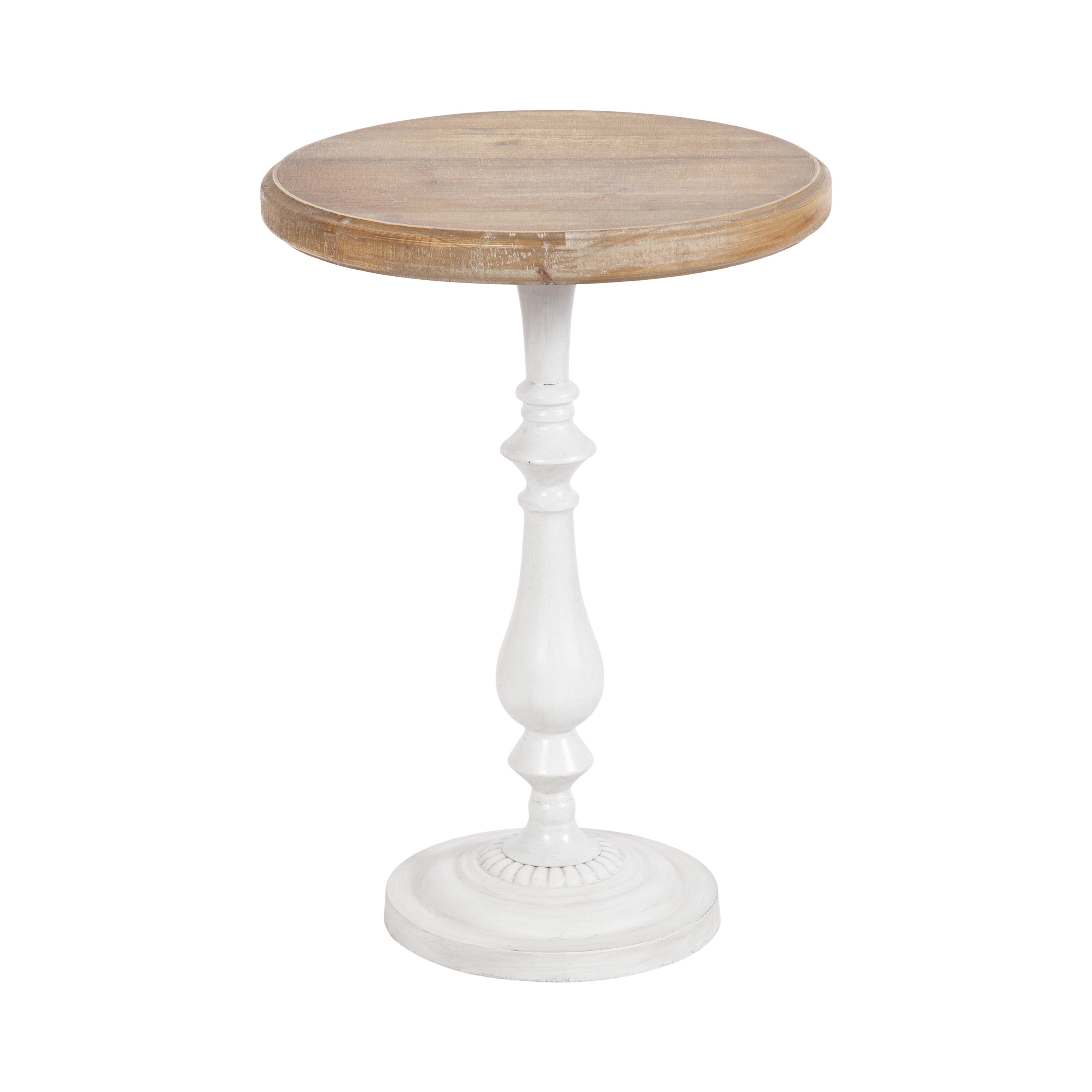 Kate and Laurel Wixley Round Wood and Metal Side Table, 18 x 25 ...