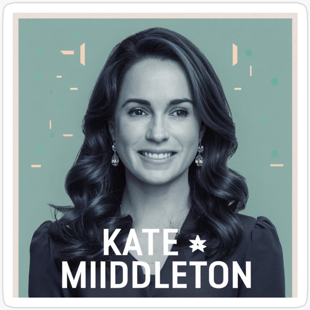 Kate Middleton Sticker Phone Decal Water Bottle Stickers Car Decals ...