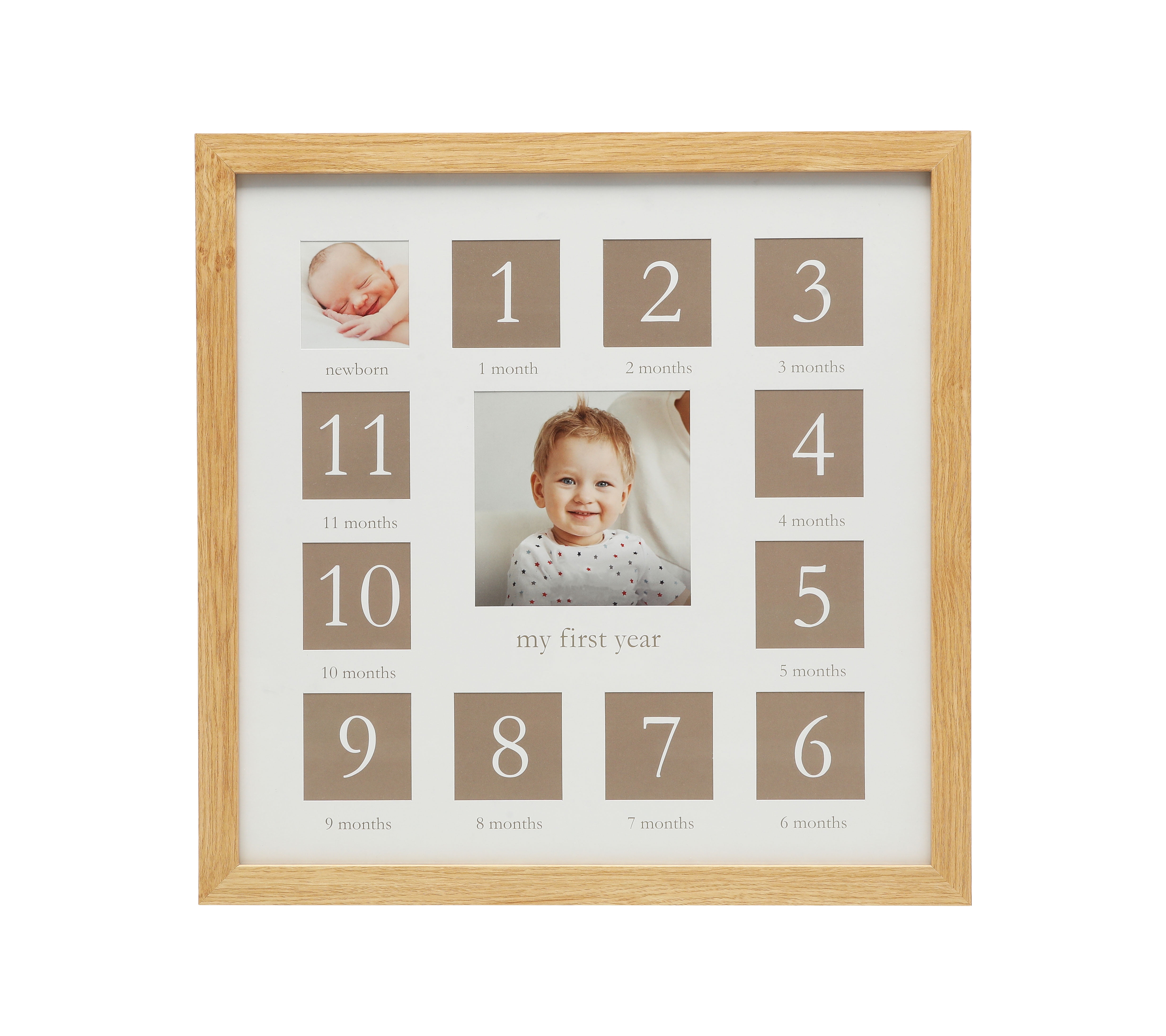 Kate & Milo Baby’s First Year Frame, Monthly Growth Keepsake, Gender ...