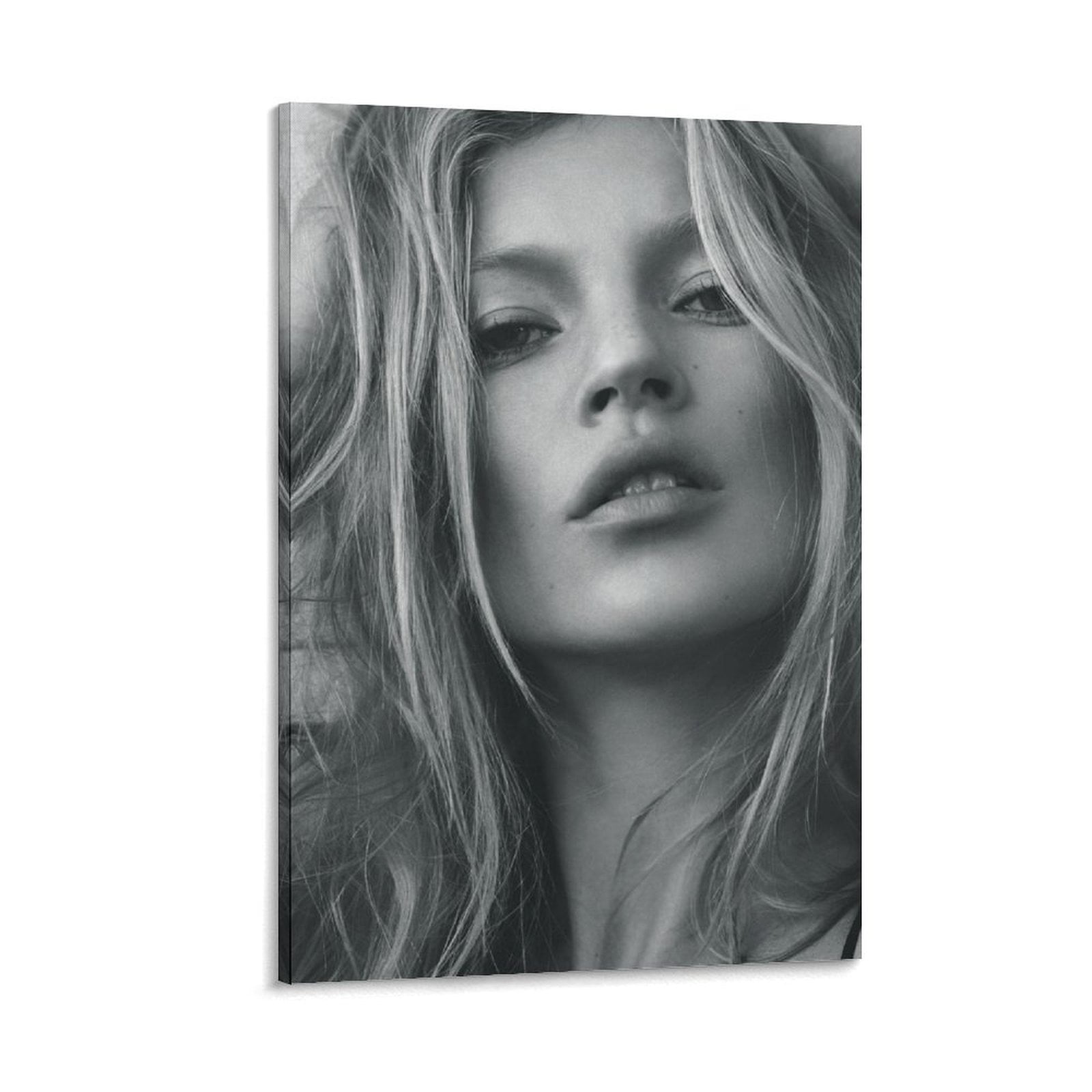 Kate Moss Supermodel Beauty Portrait Poster Painting On Canvas Wall Art ...