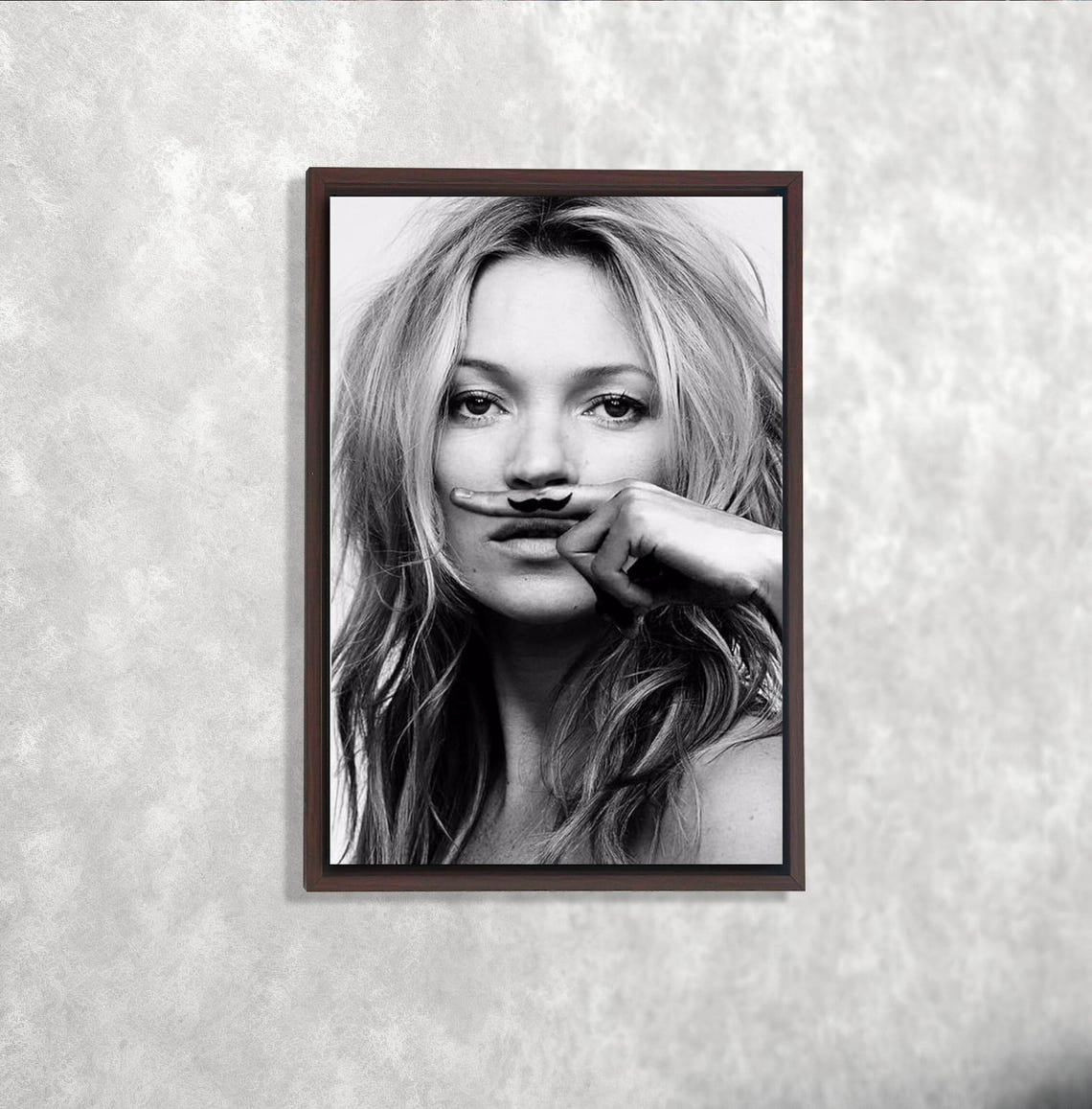 Kate Moss Wall Art, Black and White Portrait, Modern Pop Art Print ...