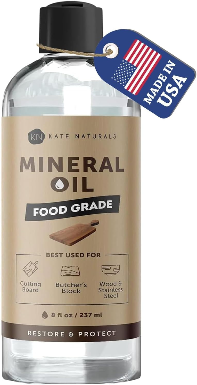 Kate Natus Mine Oil for Wood Cutting Board, Butcher Block, and Knife ...