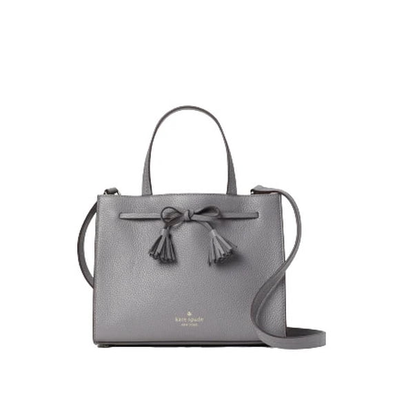 Kate S pade new york Hayes Street Isobel Small Leather Satchel,Grey Cat ...
