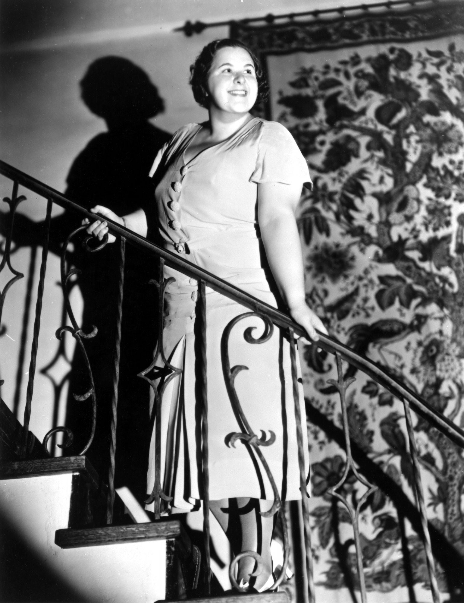 Kate Smith Posed on Stair in Dress Outfit Photo Print (24 x 30 ...