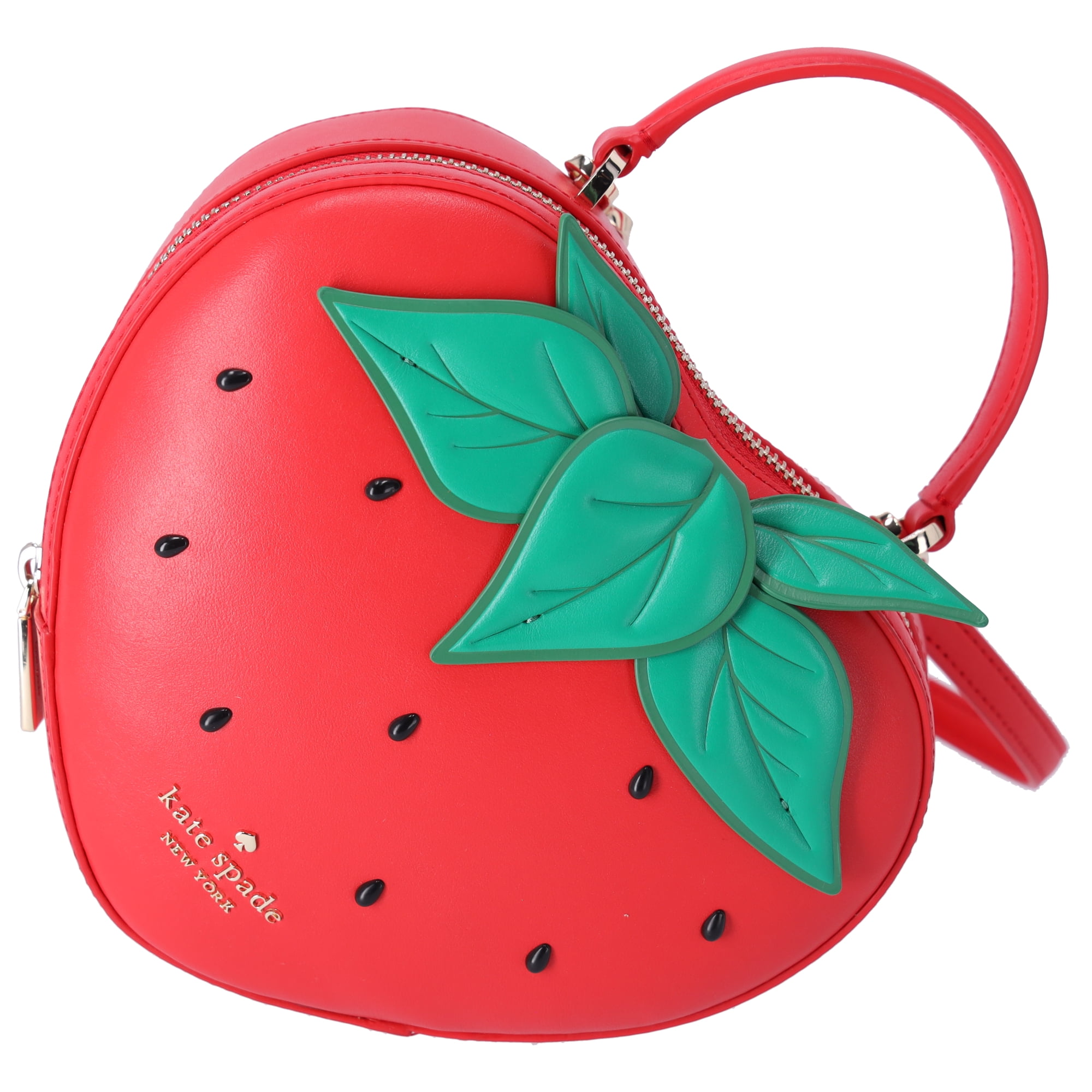 Kate Spade 3D Strawberry Crossbody Puffy Summer Berry Leather Bag ...