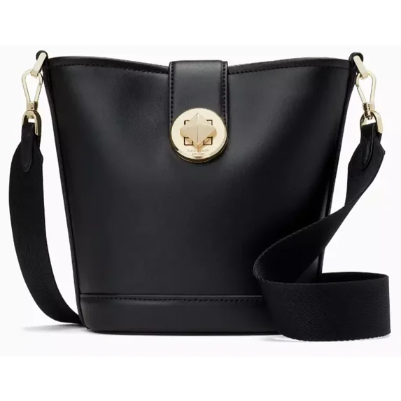 Kate Spade Audrey Mini Bucket Bag Smooth Black Leather Purse K8103 NWT ...