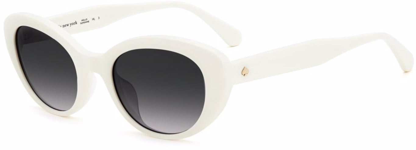 Kate Spade CRYSTAL/S 0VK6 9O Women's White Cat Eye Sunglasses - Walmart.com