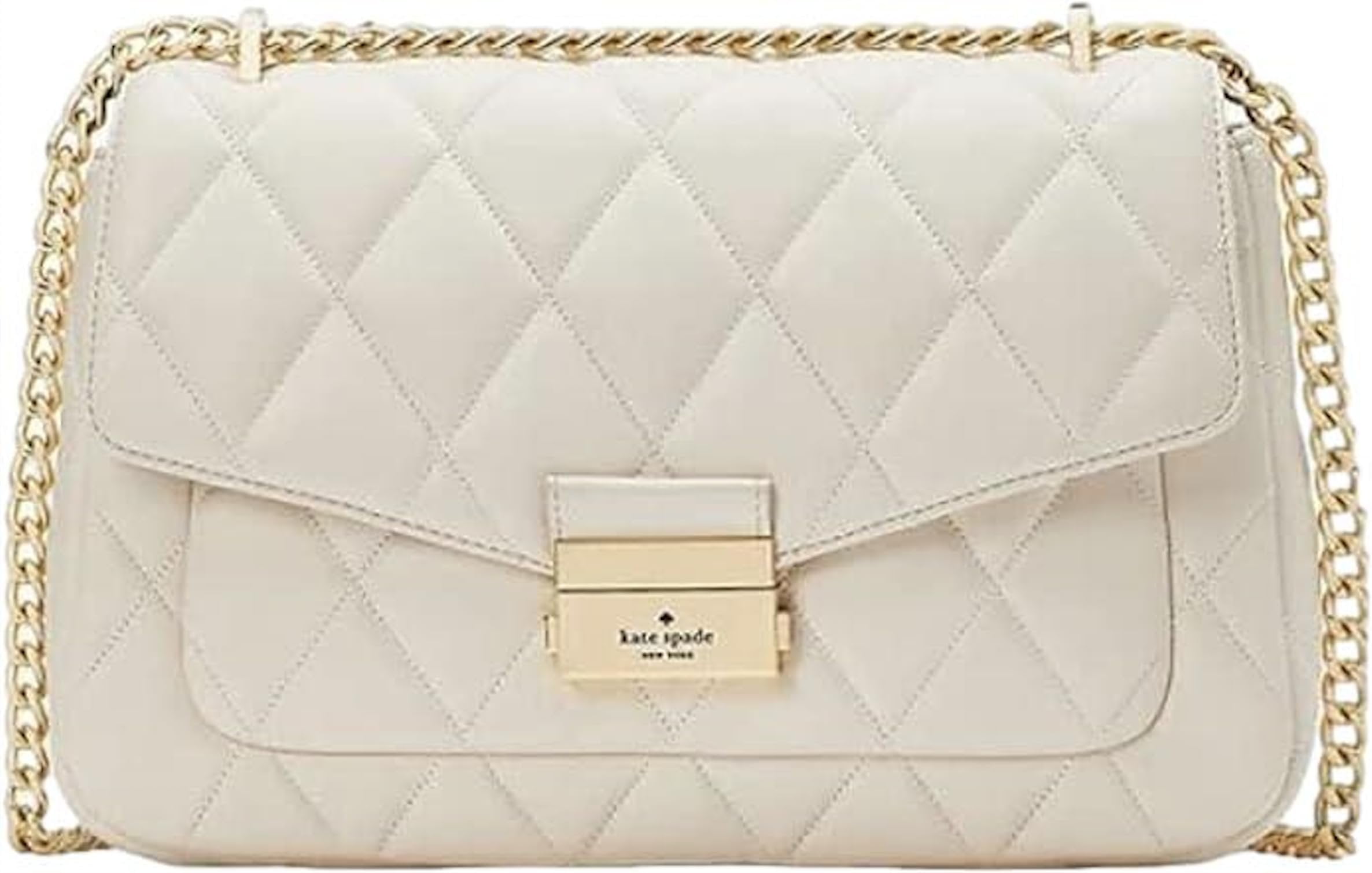 Kate Spade Carey Medium Black Quilted Flap Shoulder Bag Kate Spade Carey Medium Black Quilted Flap Shoulder Bag